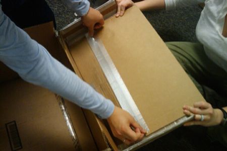 How to Build a Cardboard Ottoman With Storage : 7 Steps (with Pictures ...