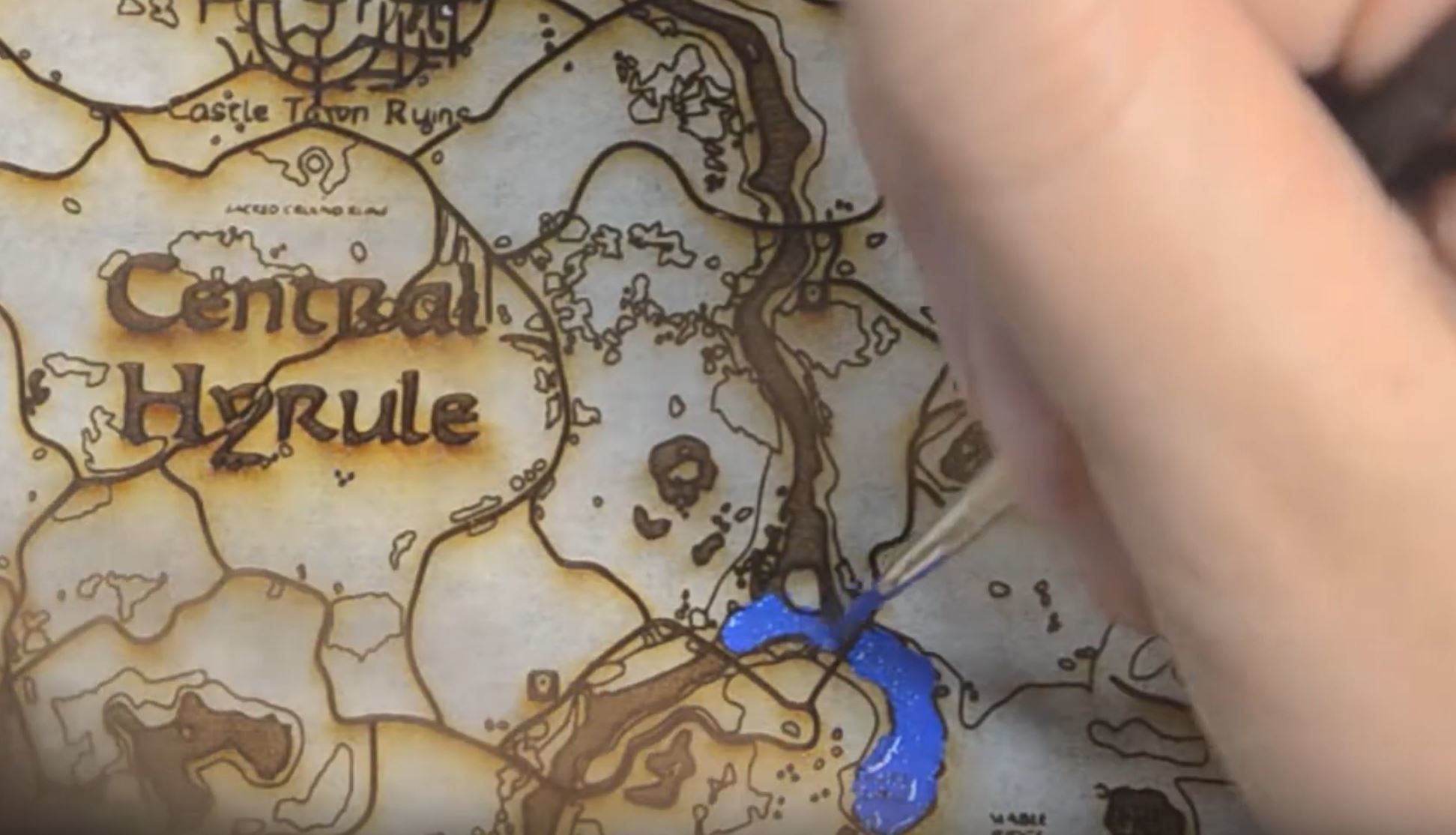 Multi-layer Map of Hyrule - Laser Engraved and Painted : 6 Steps (with ...
