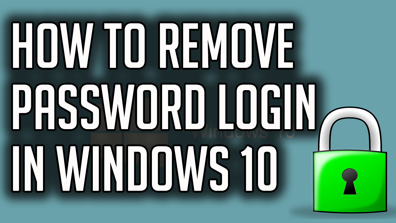 How to Disable Password Login in Windows 10 - Instructables