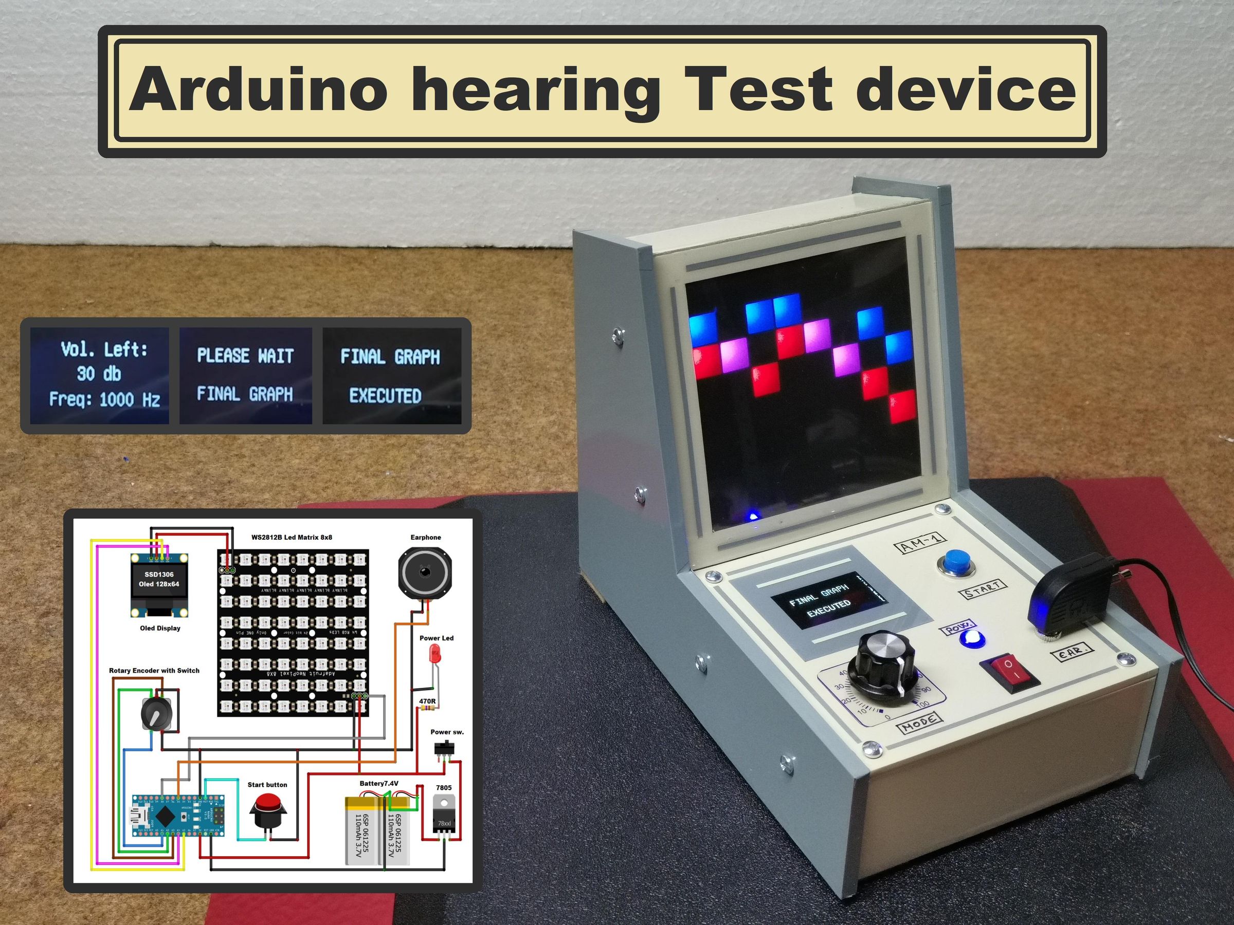 Arduino Hearing Test Device - Audiometer : 4 Steps - Instructables