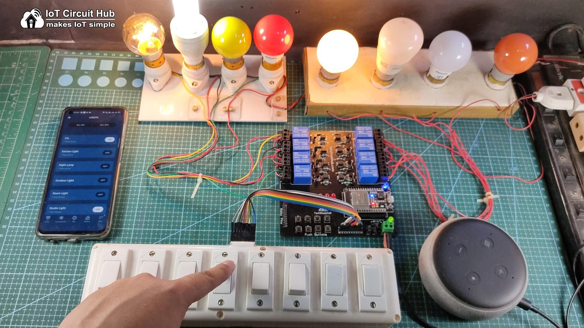 ESP32 Alexa Smart Home System With Echo Dot & Manual Switch : 15 Steps ...