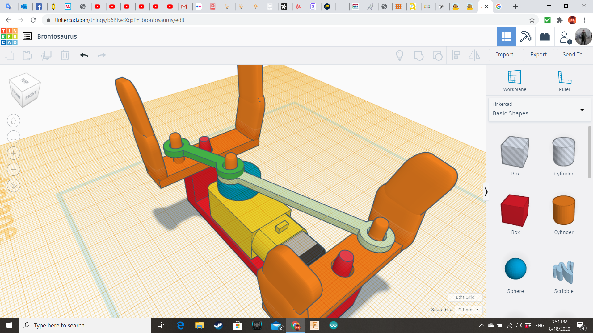 Tinkercad Robotics for School: Create TWO Walking Machines! : 27 Steps ...