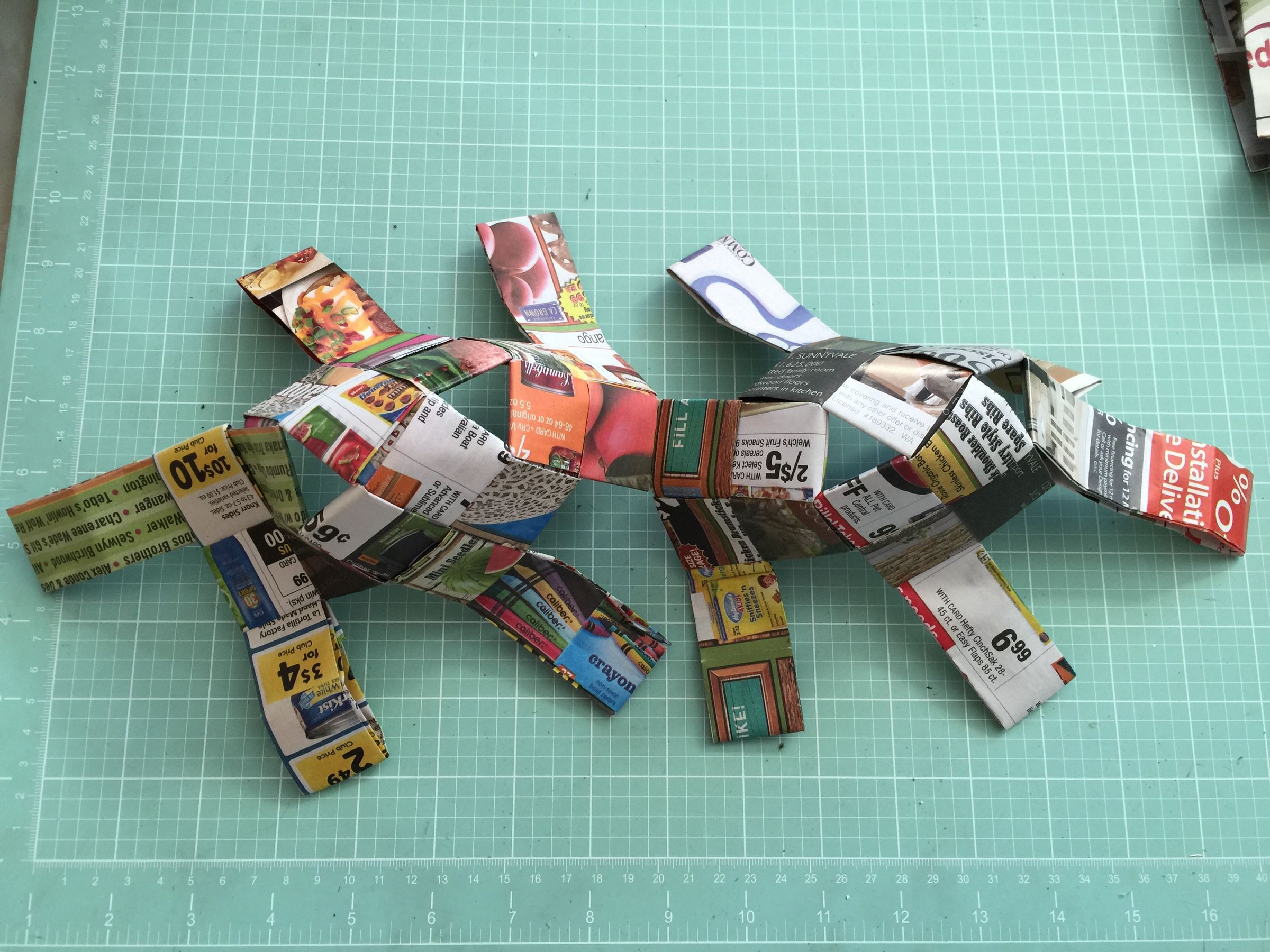 Woven Basket Made Out of Recycled Paper / Junk Mail : 8 Steps (with ...