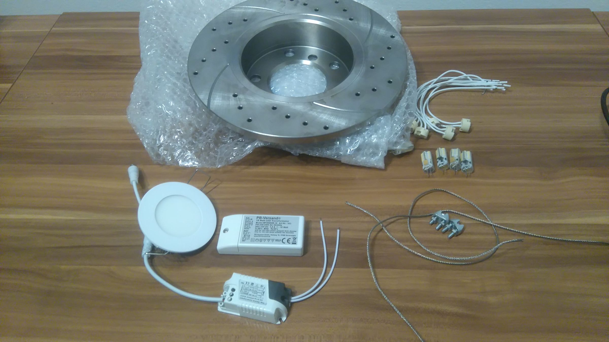 Brake Disc LED-lamp : 3 Steps (with Pictures) - Instructables