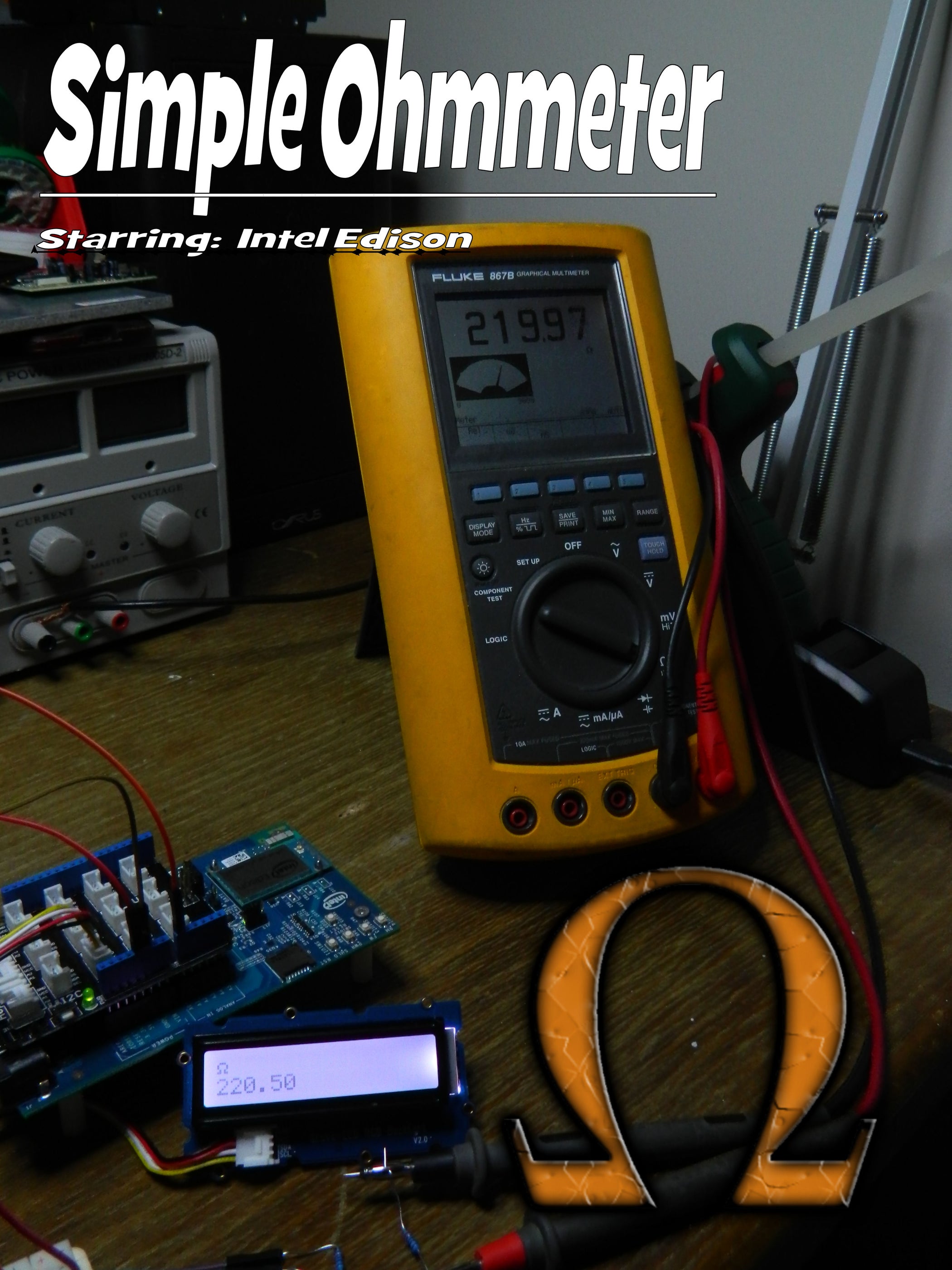 Intel Edisson: Digital Ohmmeter (voltage Divider) : 4 Steps - Instructables