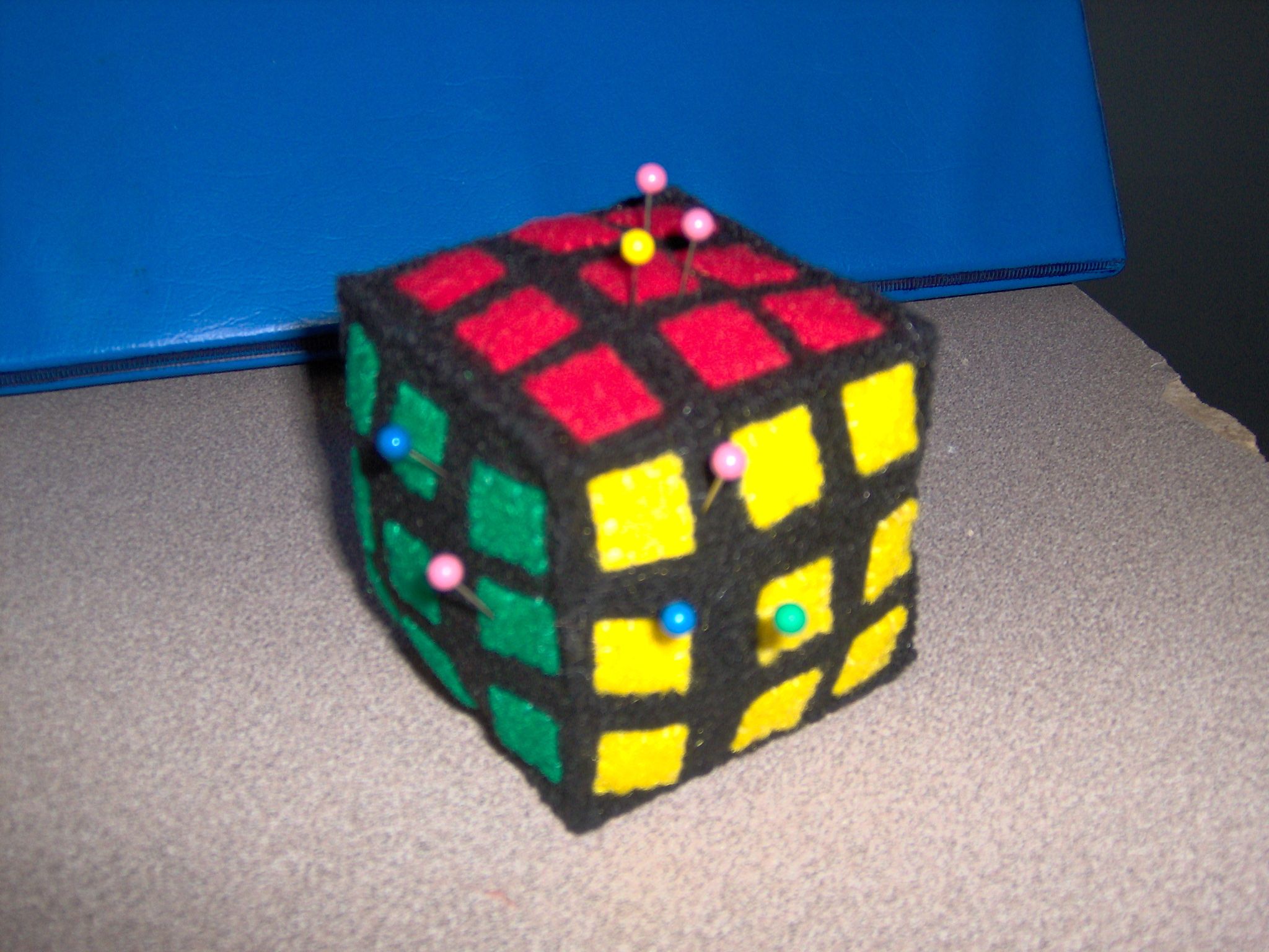 Rubik's Cube Style Pincushion : 11 Steps (with Pictures) - Instructables