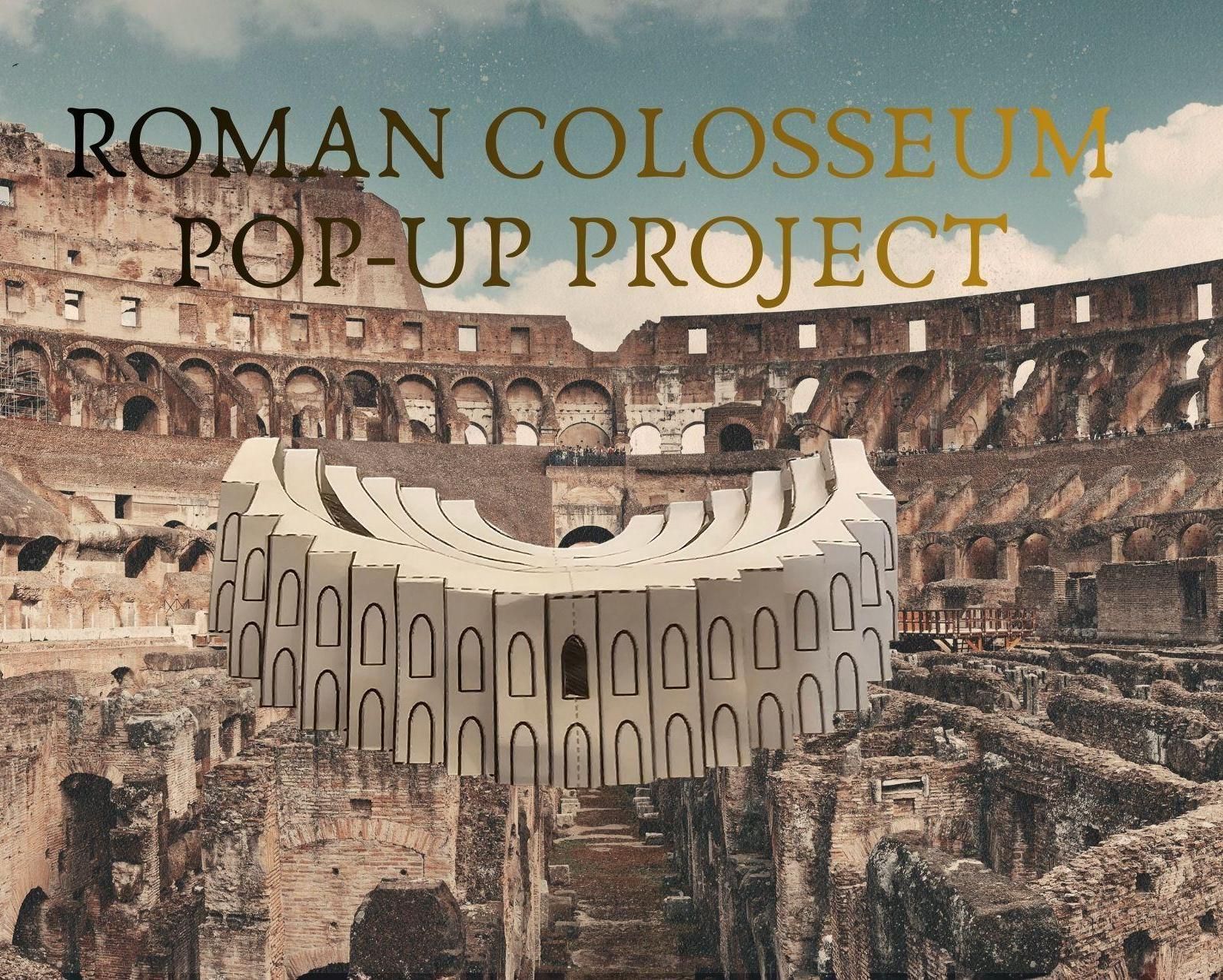 Pop-Up Roman Colosseum School Project : 4 Steps - Instructables