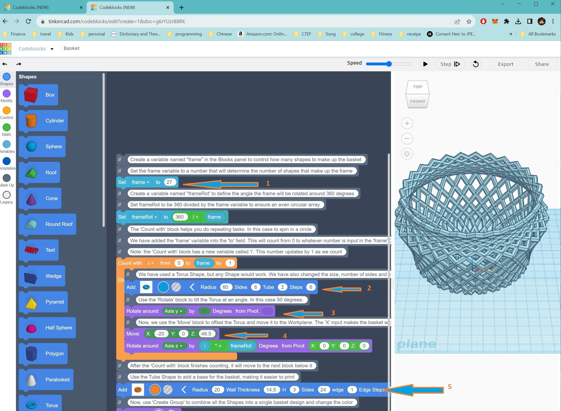3D Printed LED Earring With Tinkercad Codeblocks : 3 Steps (with ...