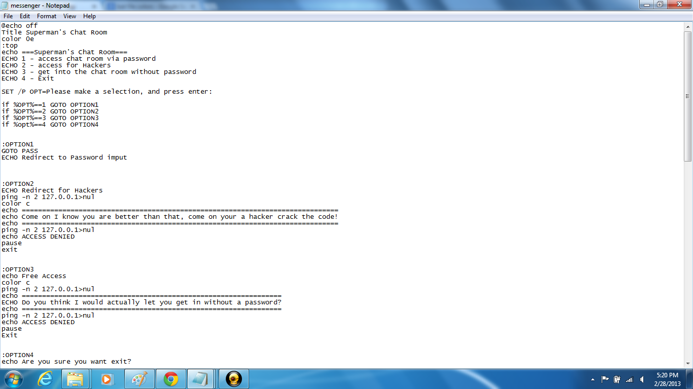 How to Make a Chat Room (With Notepad) : 9 Steps - Instructables