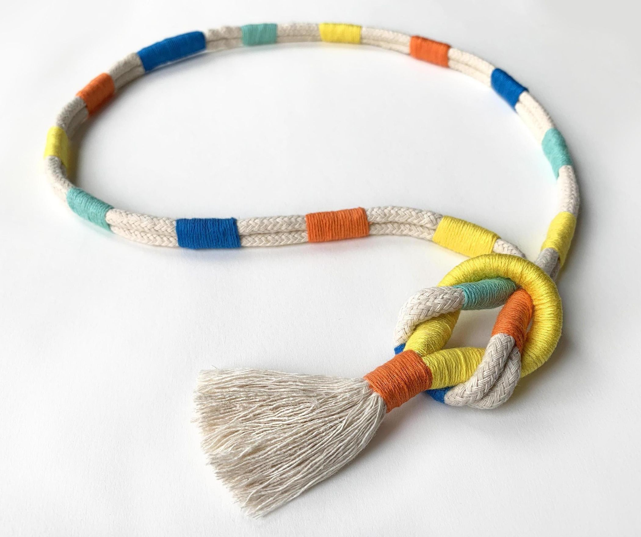 Colorful Rope Macrame Knot Necklace With Tassel : 8 Steps (with ...