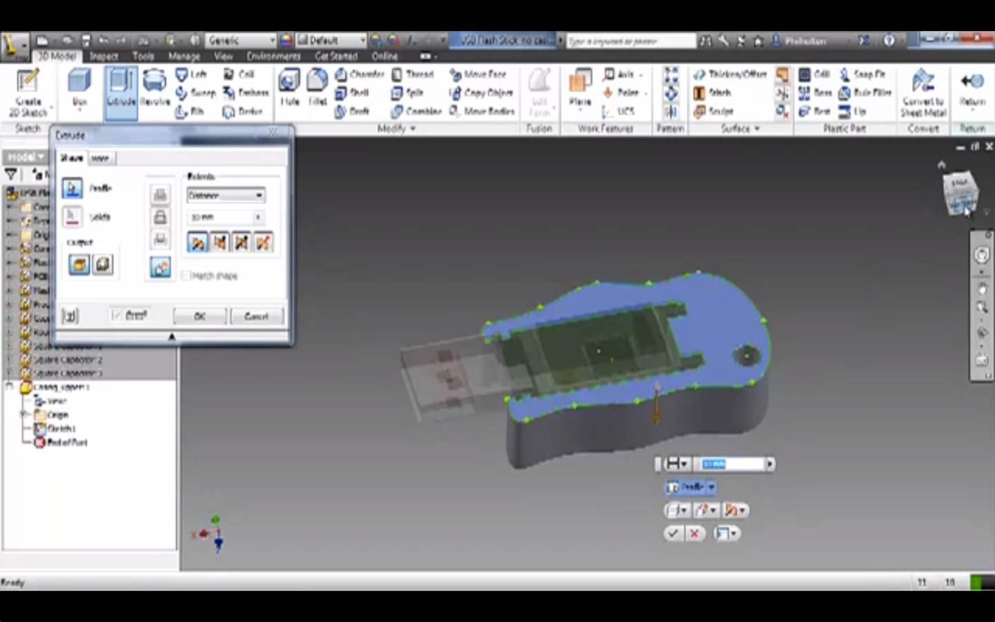 Design a USB Pen Using Autodesk Inventor : 4 Steps - Instructables