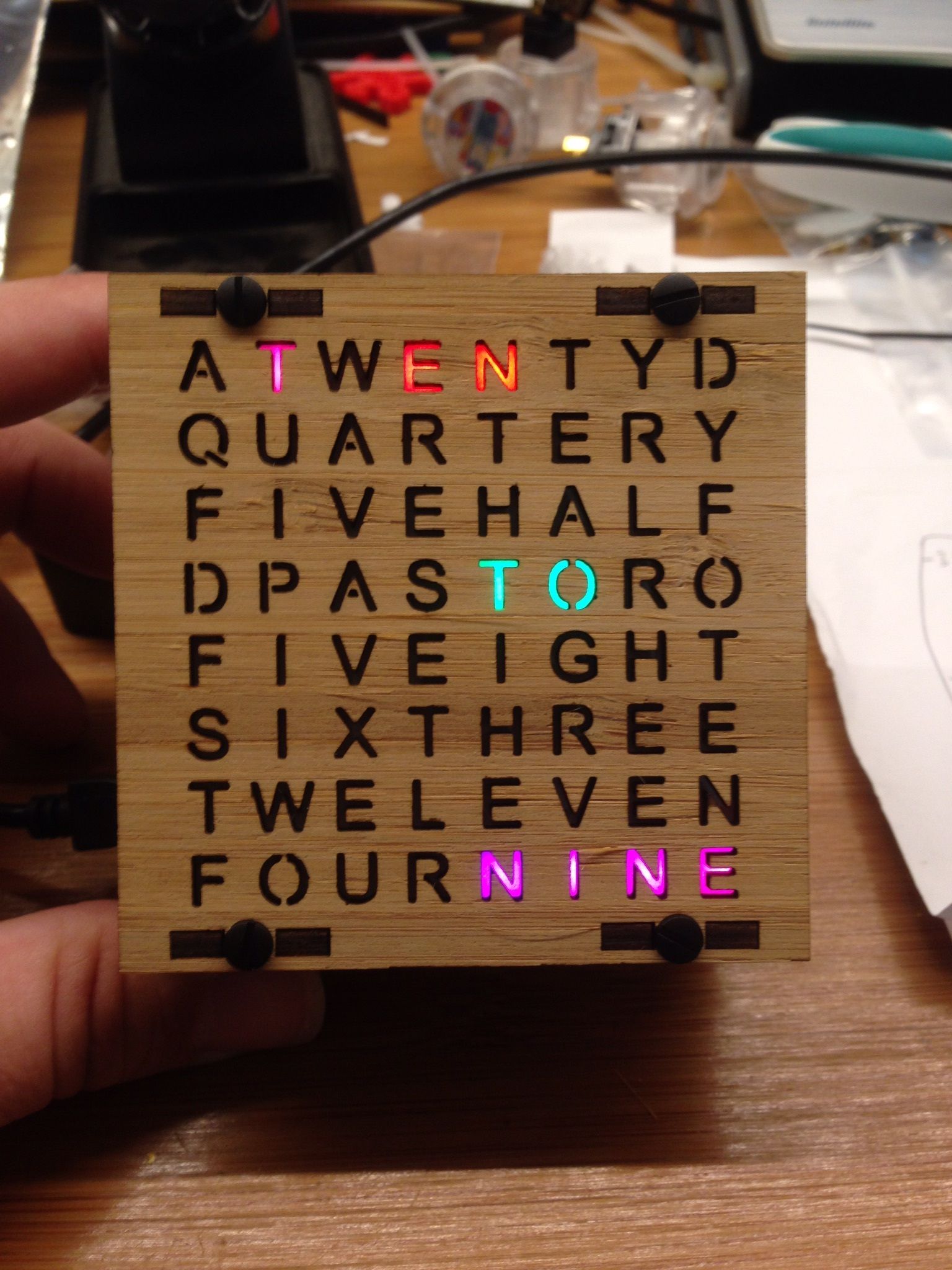 NeoMatrix 8x8 Word Clock : 6 Steps (with Pictures) - Instructables