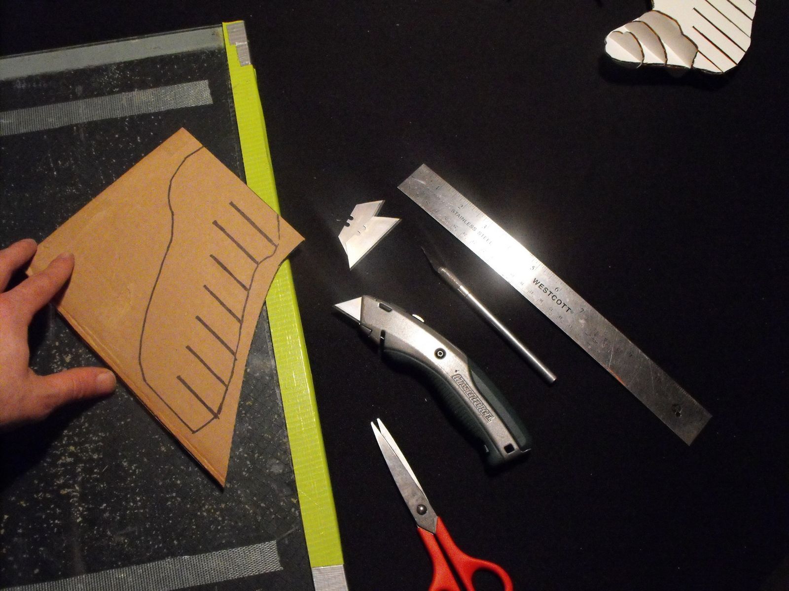 3D Cardboard & Duct Tape Deer Head Trophy With Template : 12 Steps ...