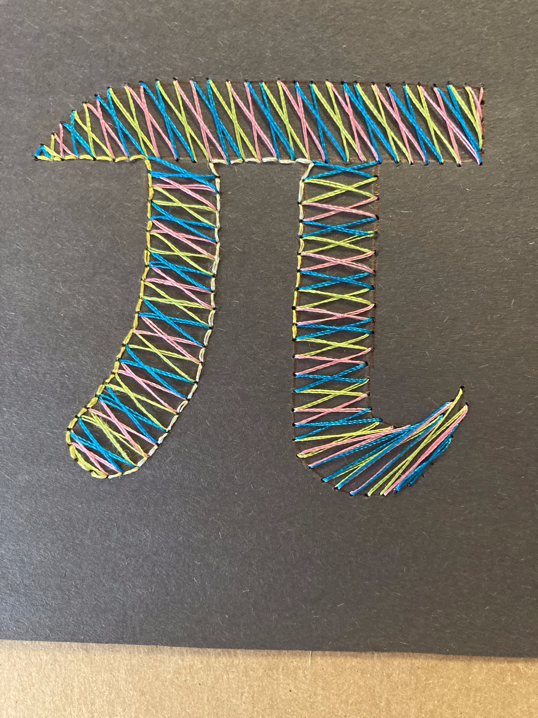 Pi Hand Embroidery on Paper : 9 Steps (with Pictures) - Instructables