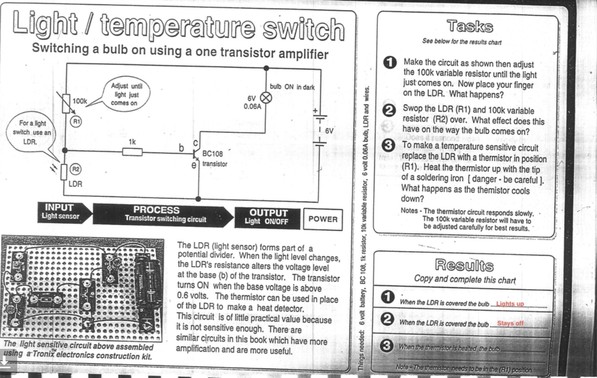 Light Sensing Lamp : 7 Steps (with Pictures) - Instructables