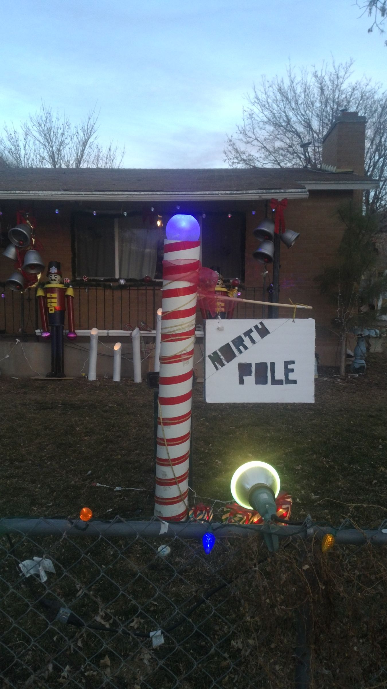 Giant LED North Pole Outdoor Christmas Decoration : 7 Steps (with ...