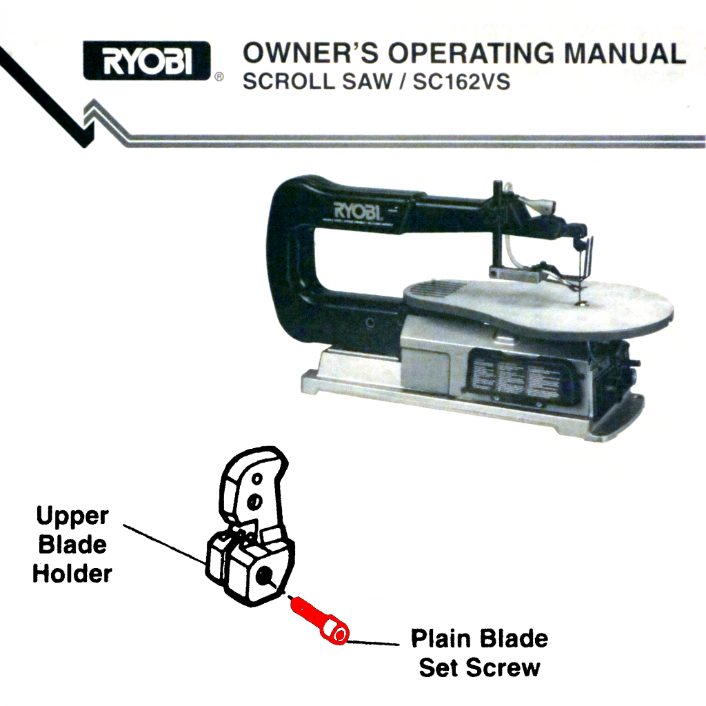 Scroll Saw Parts Labeled