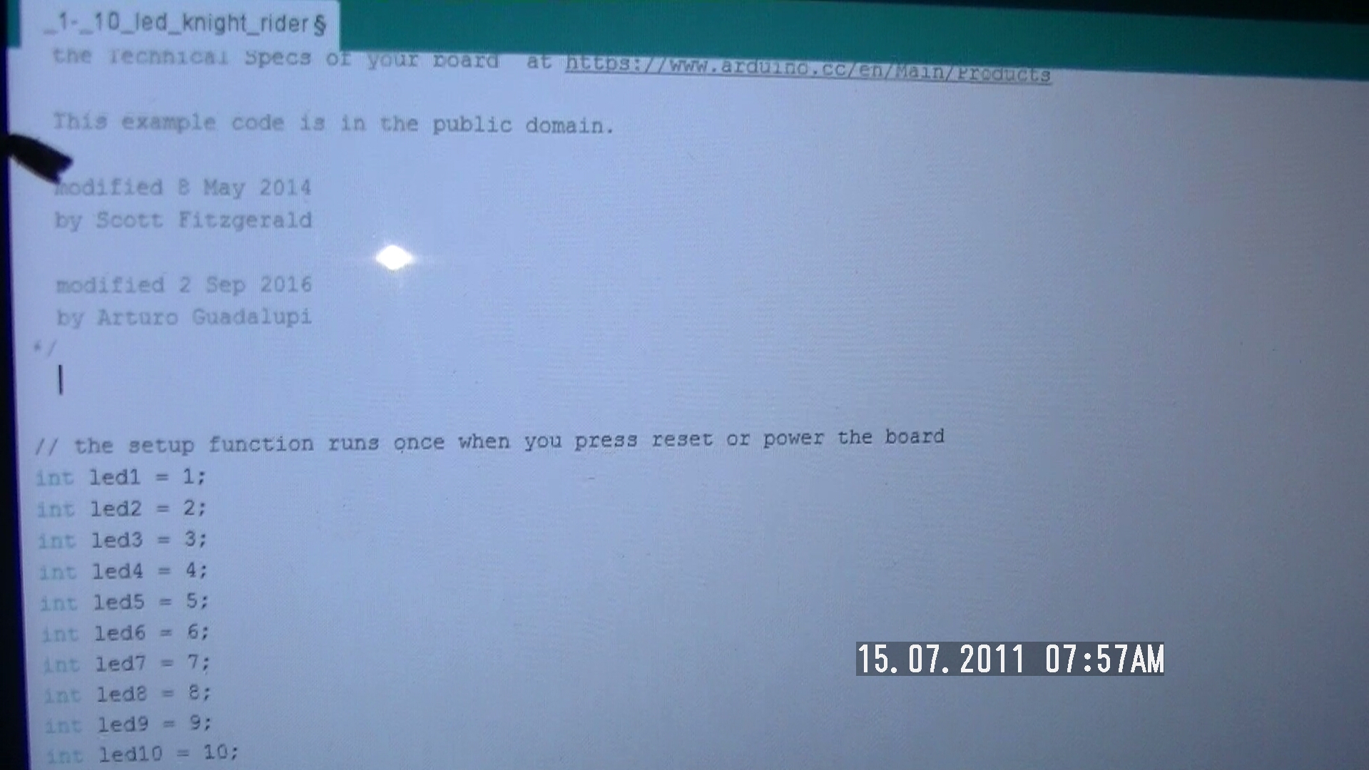 Knight Rider Using Arduino Uno : 6 Steps - Instructables