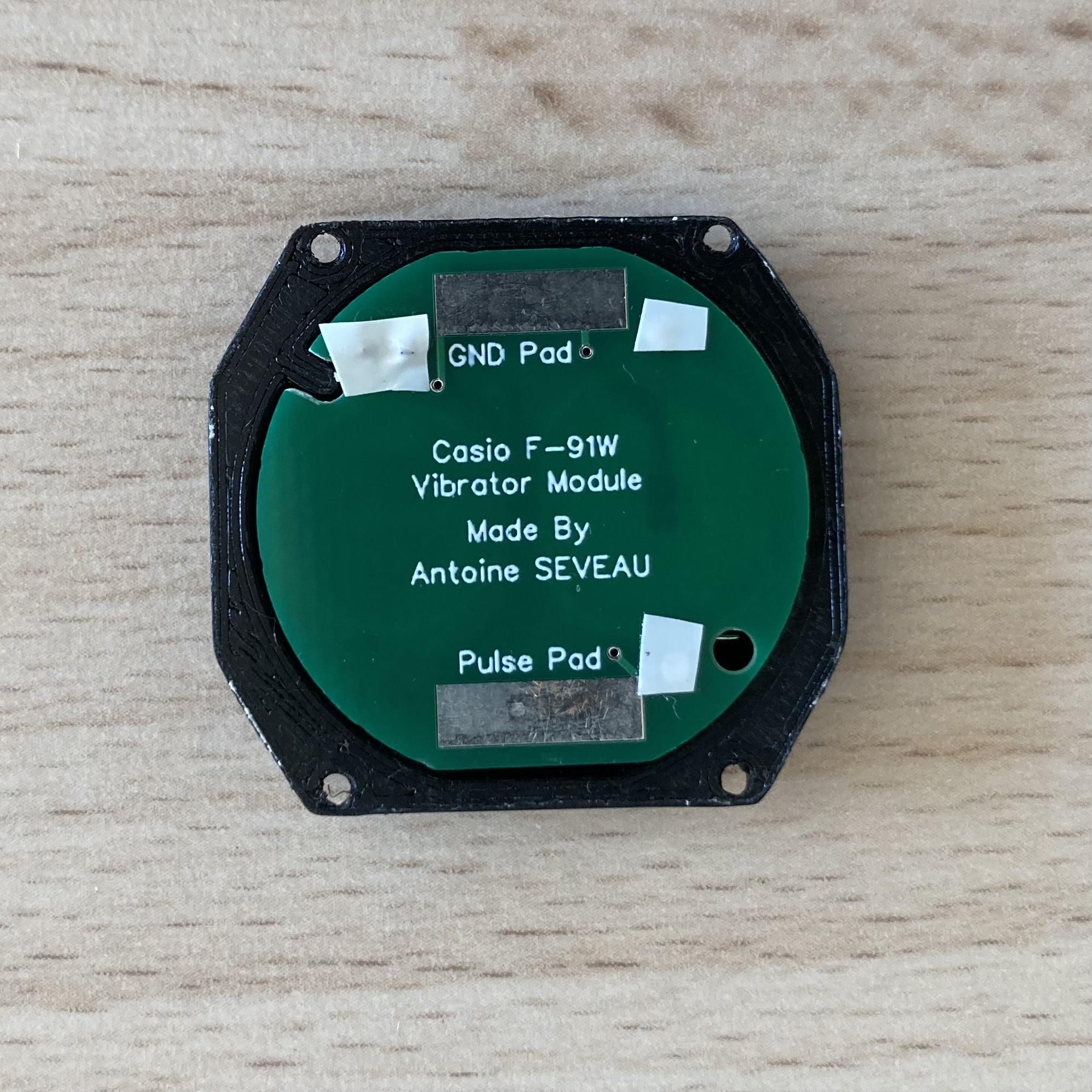 MAKE IT VIBRATE - Vibrator Module for Casio F-91W : 6 Steps (with ...