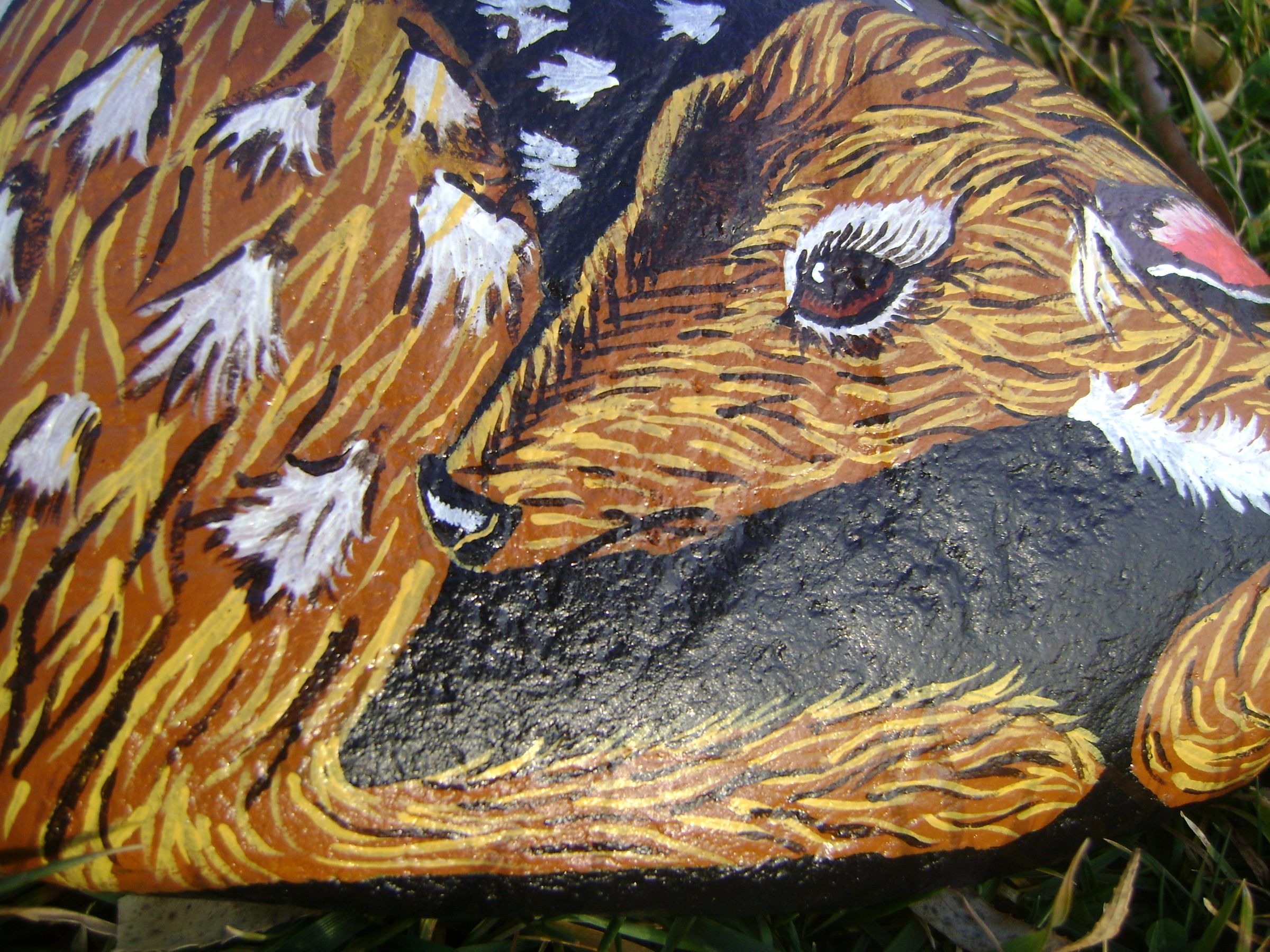 Painted Deer Rock - Instructables