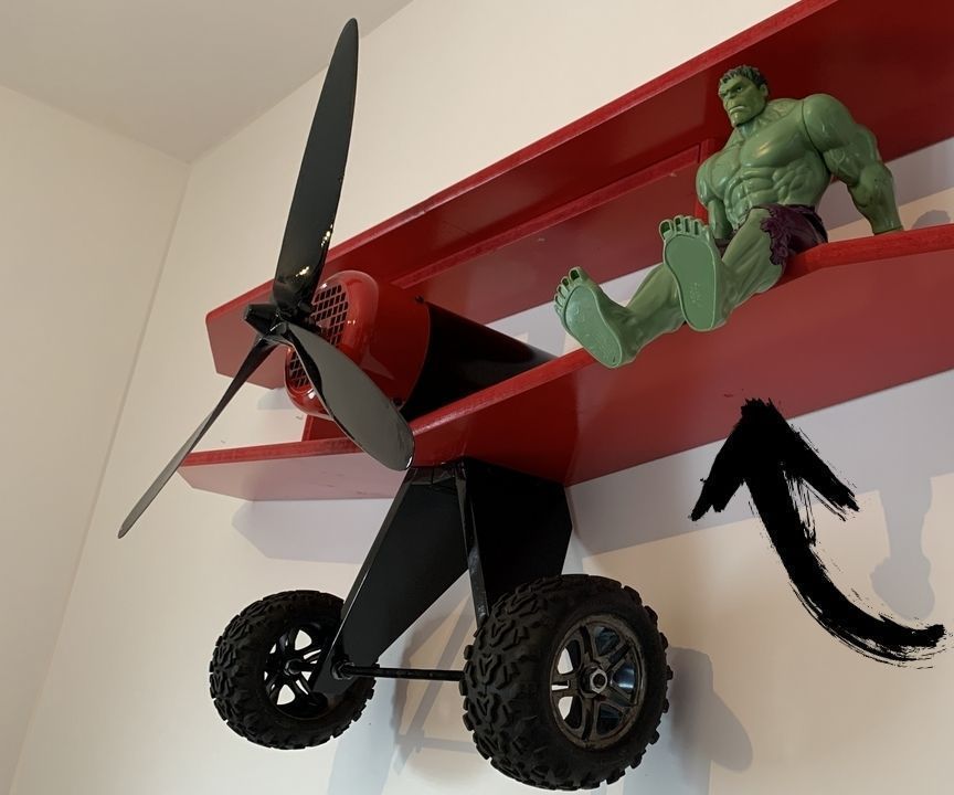 How to Build a Airplane Wall Shelf for Kids Room - 100% DIY : 10 Steps ...