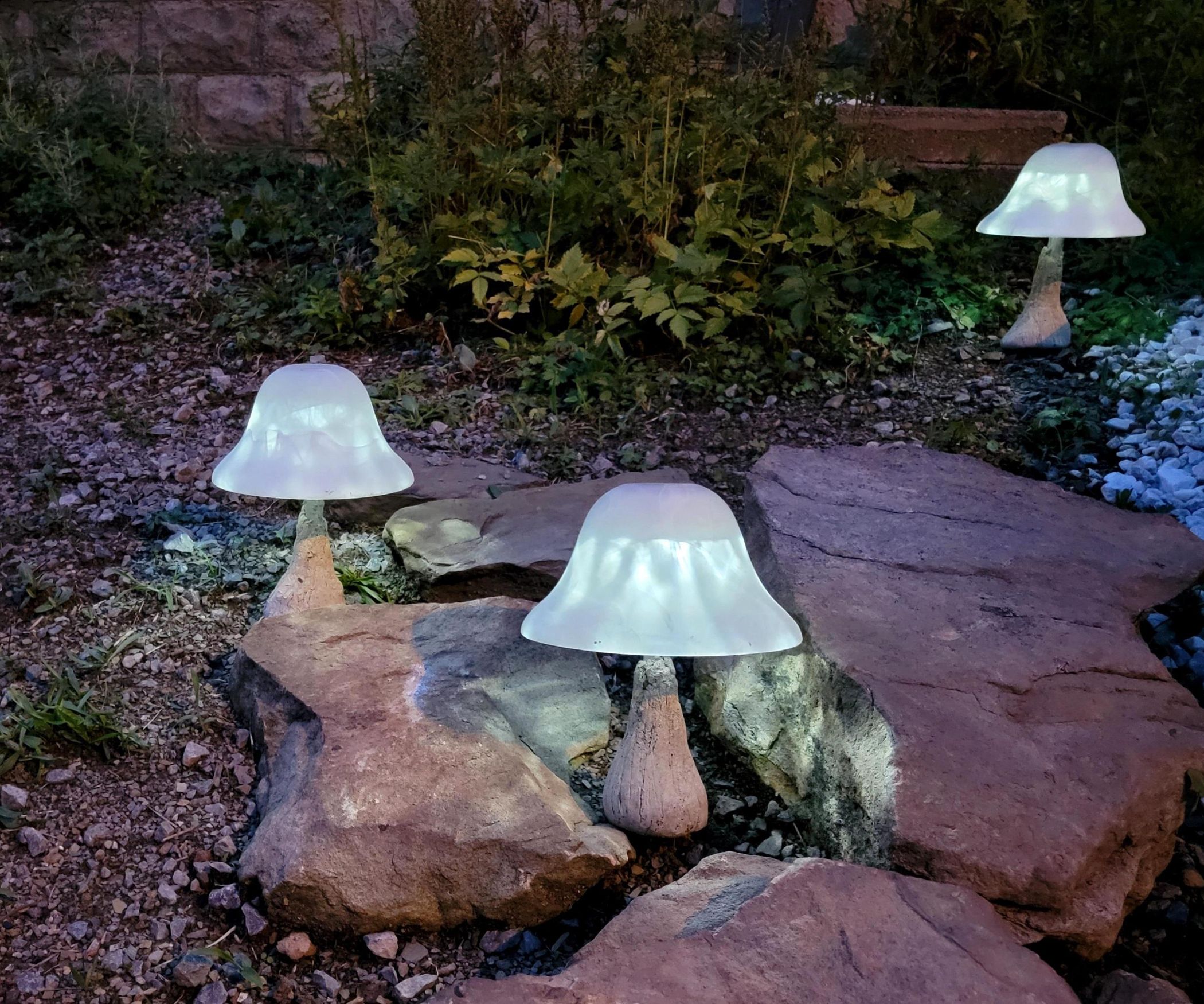 Upcycled Solar Garden Mushroom Lights : 7 Steps (with Pictures ...