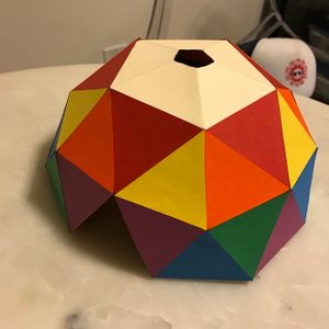 Cover for a Small 2v Geodesic Dome Using Waterproof Canvas : 10 Steps ...