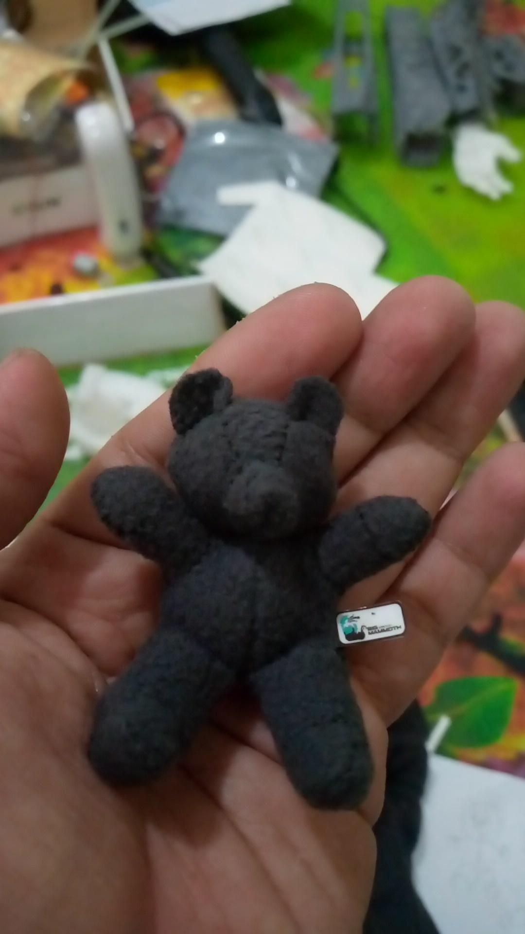 Making Little Teddy With Real Pattern Doll Hand Sewing : 6 Steps ...