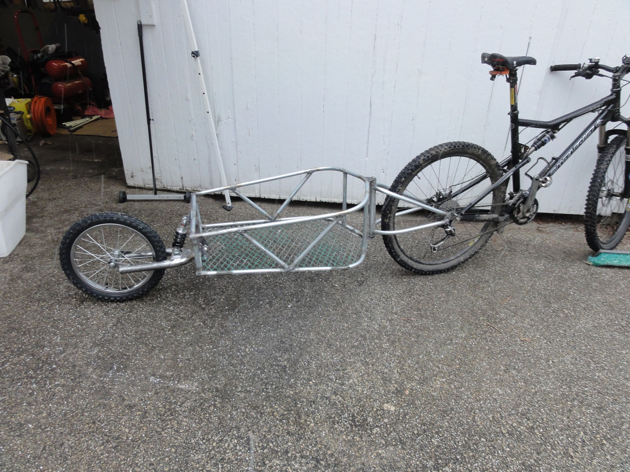 Single Wheel Bicycle Trailer With Suspension. : 10 Steps (with Pictures ...