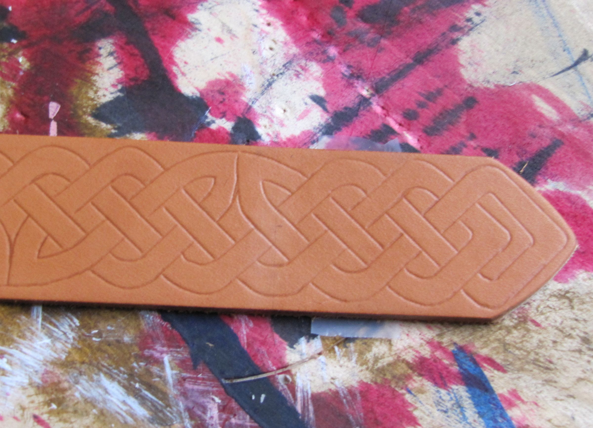 Design and Make Celtic Knotwork Leather Belt : 4 Steps (with Pictures ...