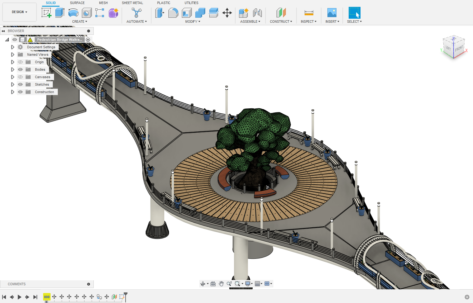 Design a Pedestrian Bridge With Fusion 360 : 9 Steps (with Pictures ...