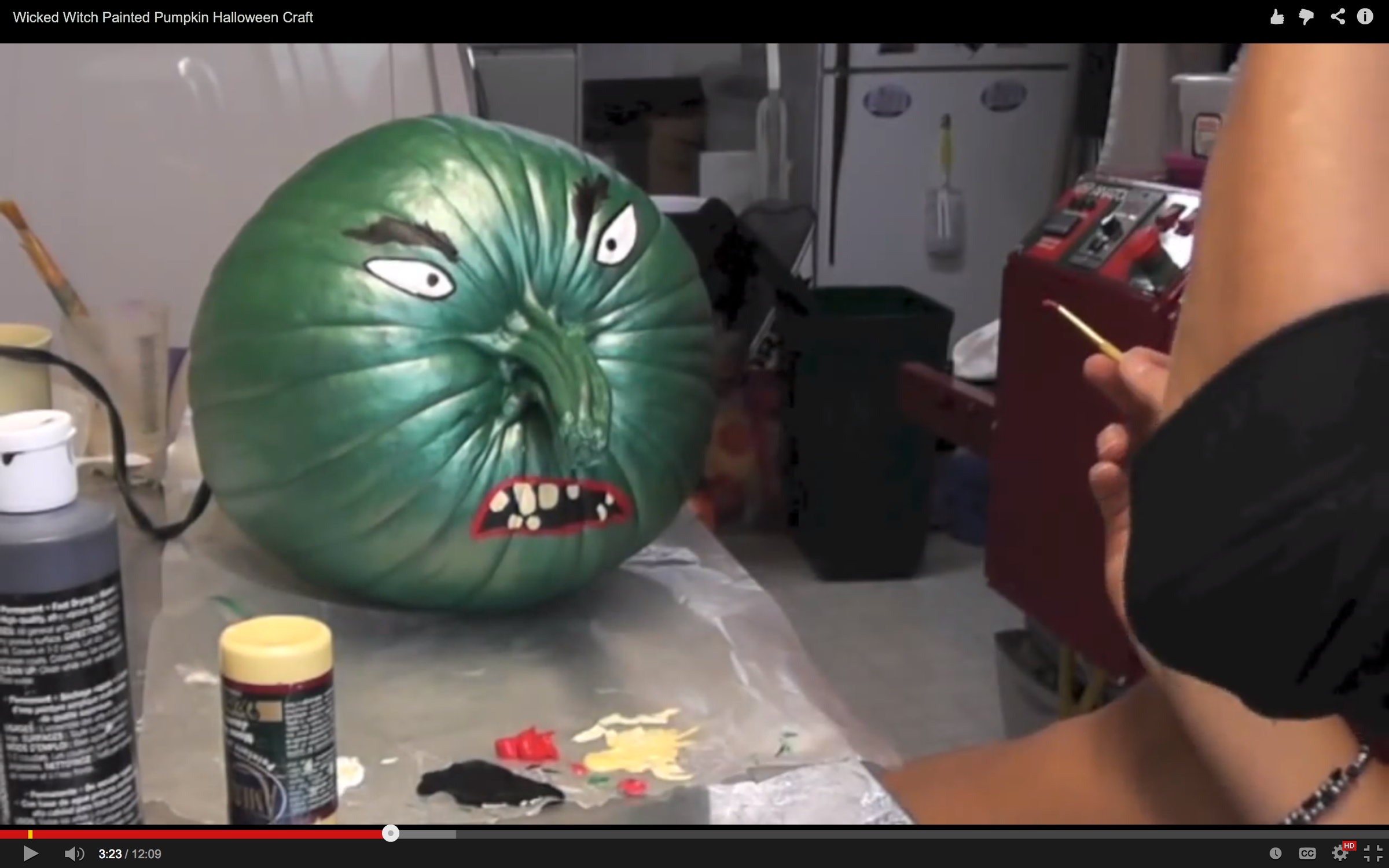 Witch Pumpkin Painting