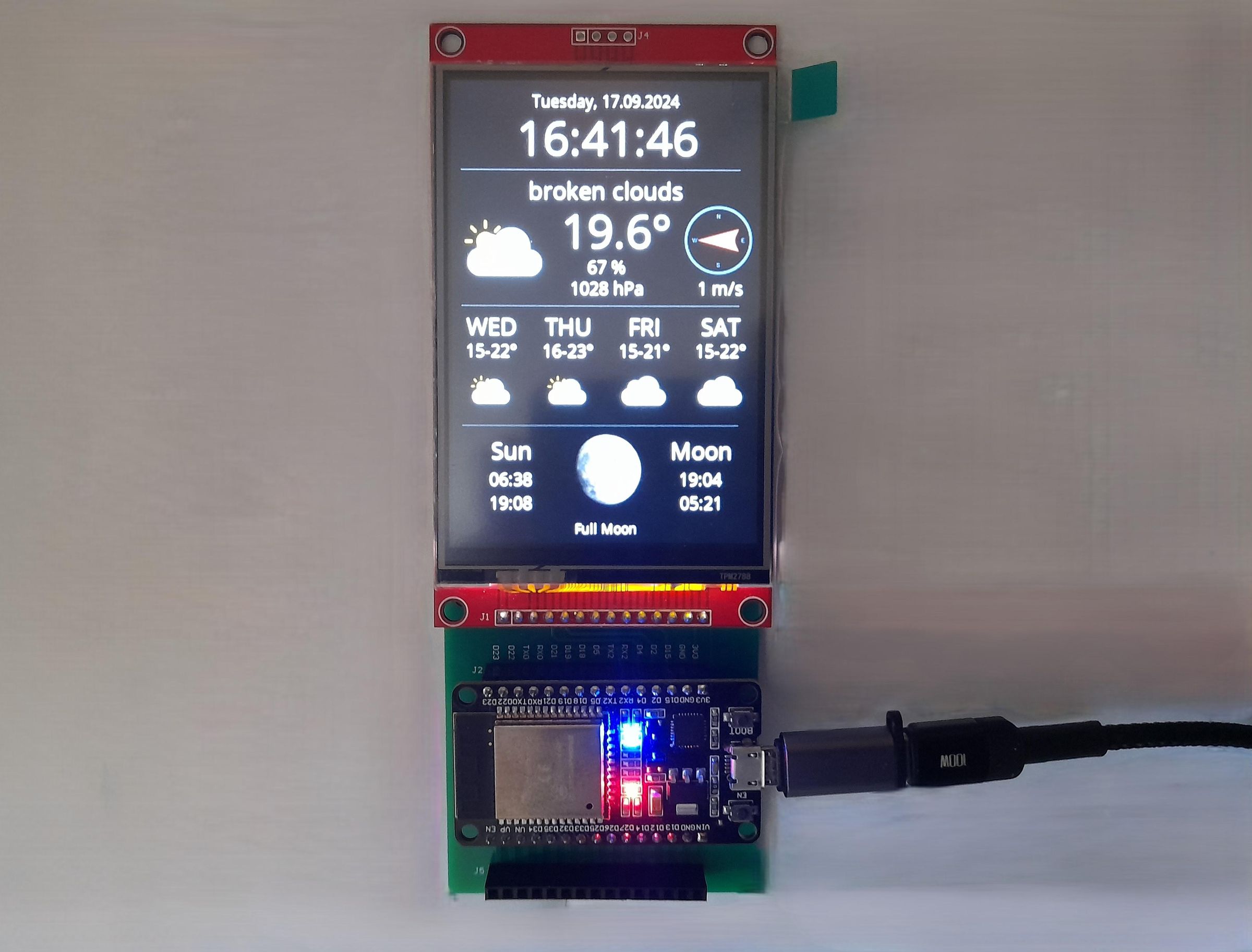 Weather Clock Arduino ESP32 : 8 Steps - Instructables