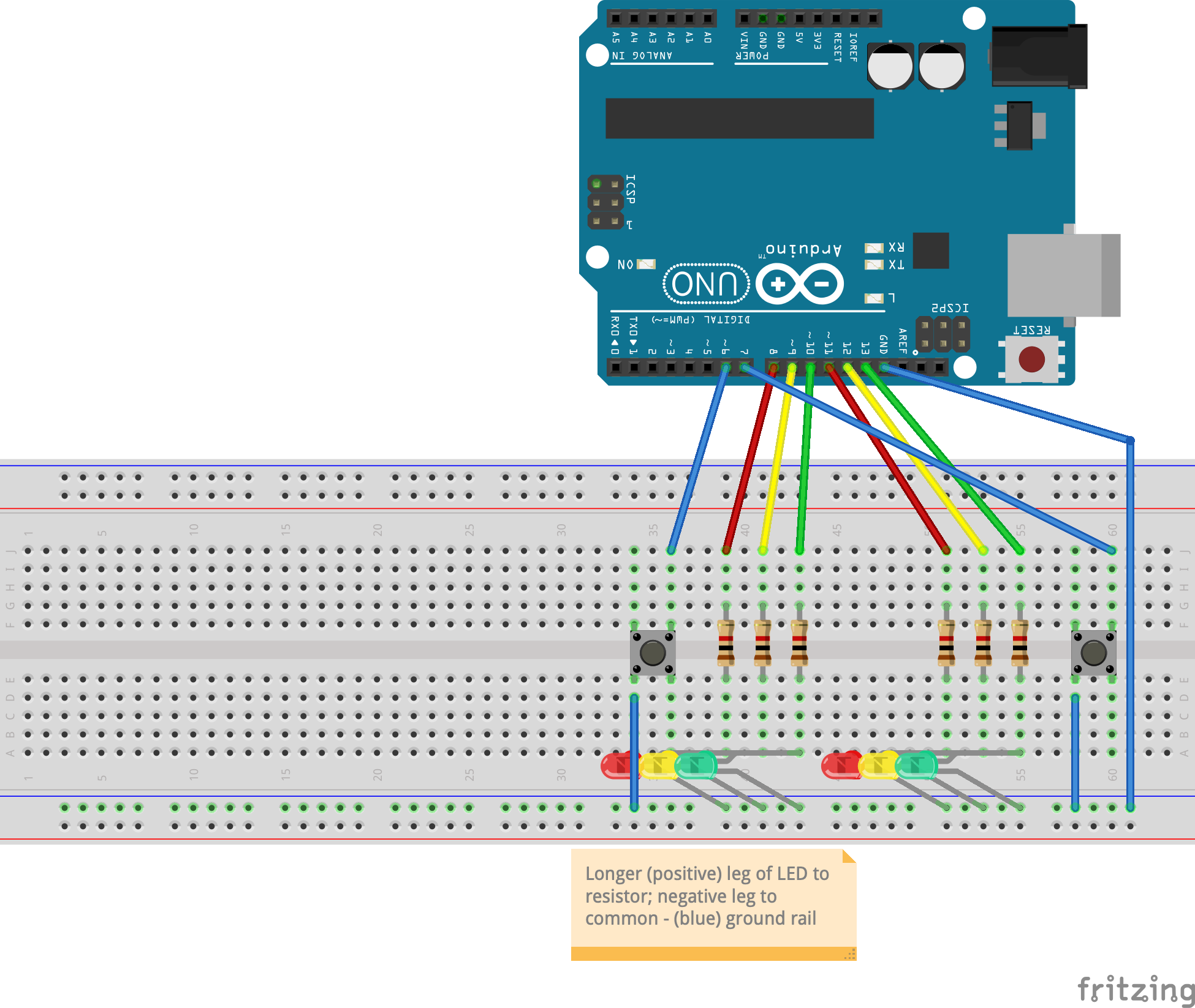 Traffic Light Model (Arduino) With Sensors : 3 Steps - Instructables
