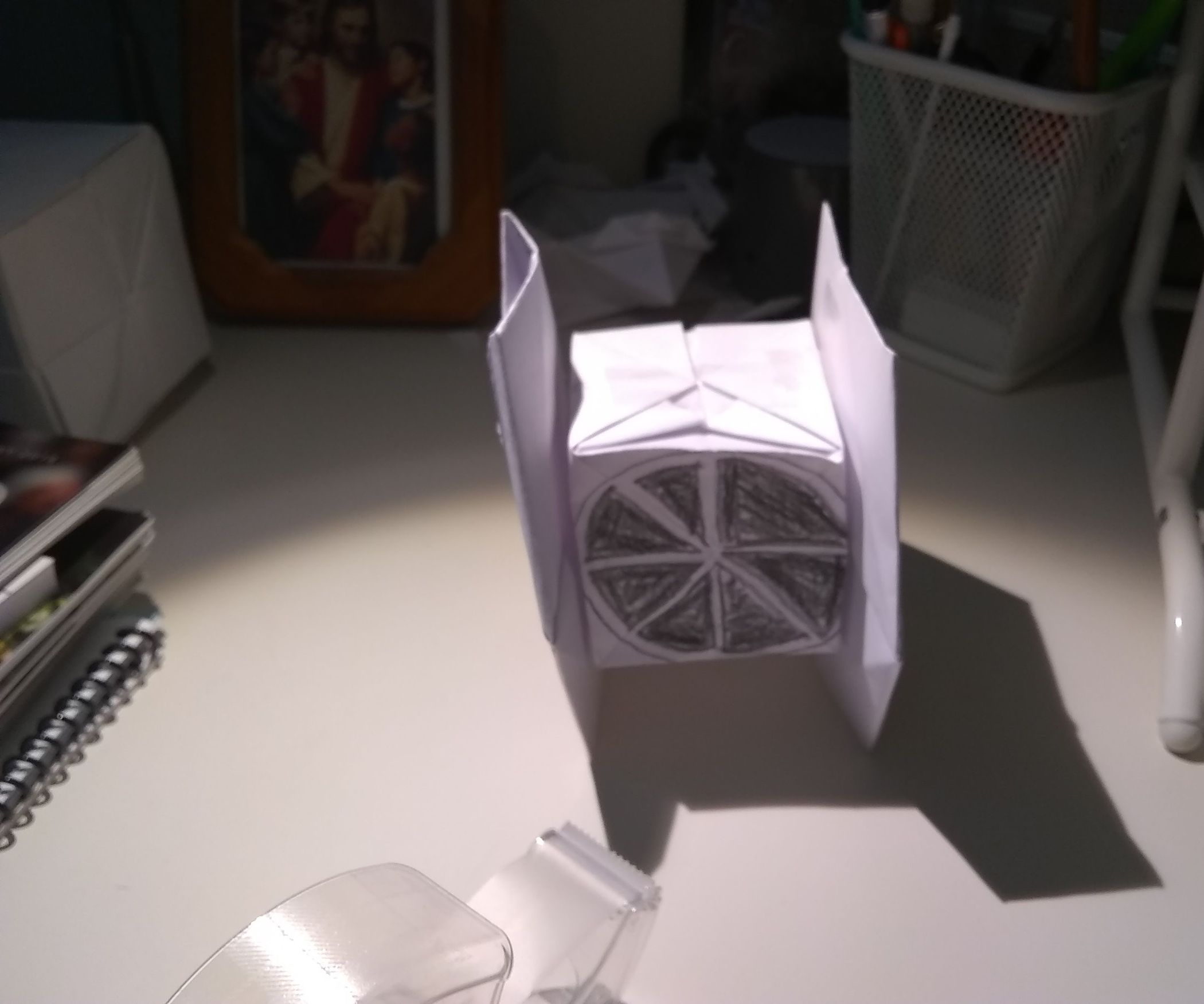Origami TI-Fighter : 12 Steps - Instructables