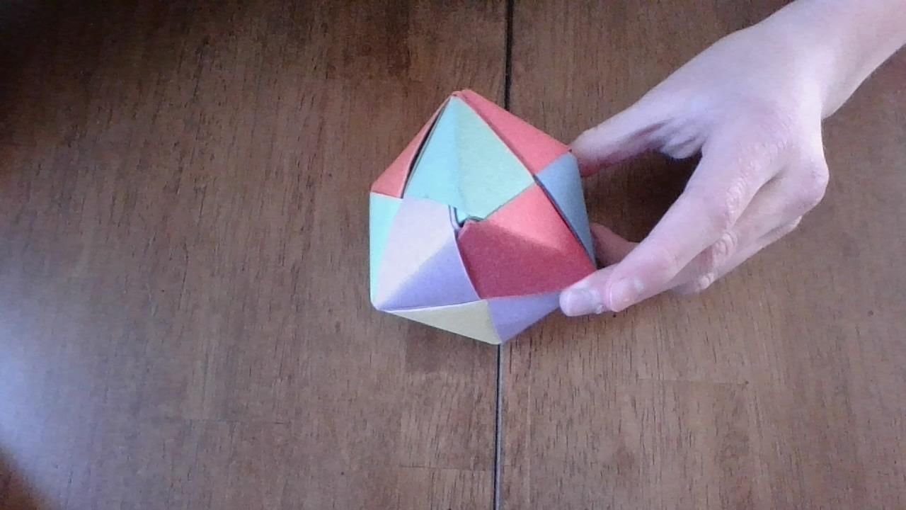 Rainbow Origami Modular Cube (Sonobe) : 14 Steps - Instructables