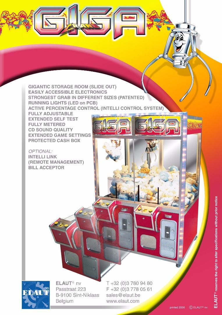 Claw Machine Control Cutouts