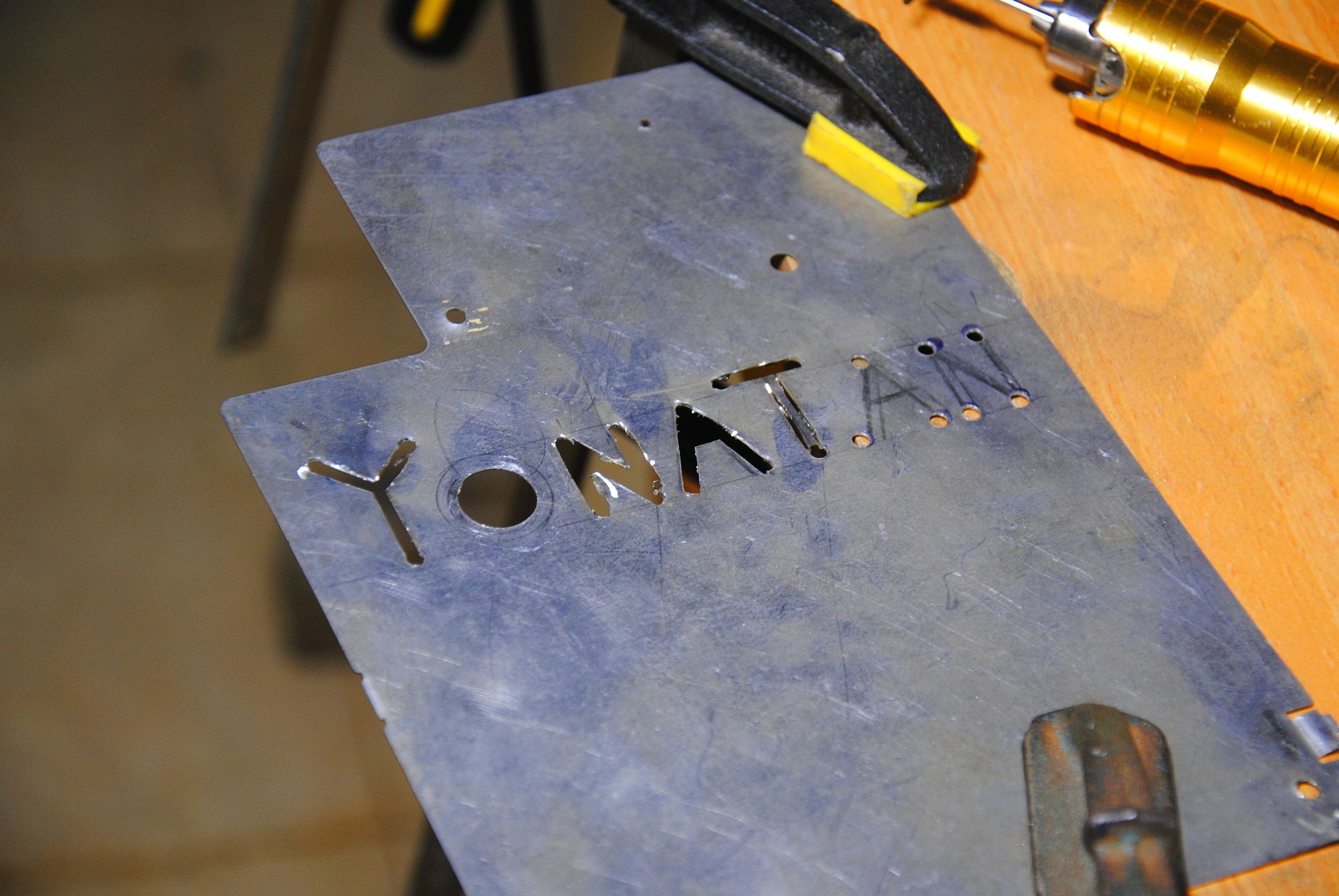 Custom DIY Metal Stencil: Engrave Your Name/Logo Without a Laser ...