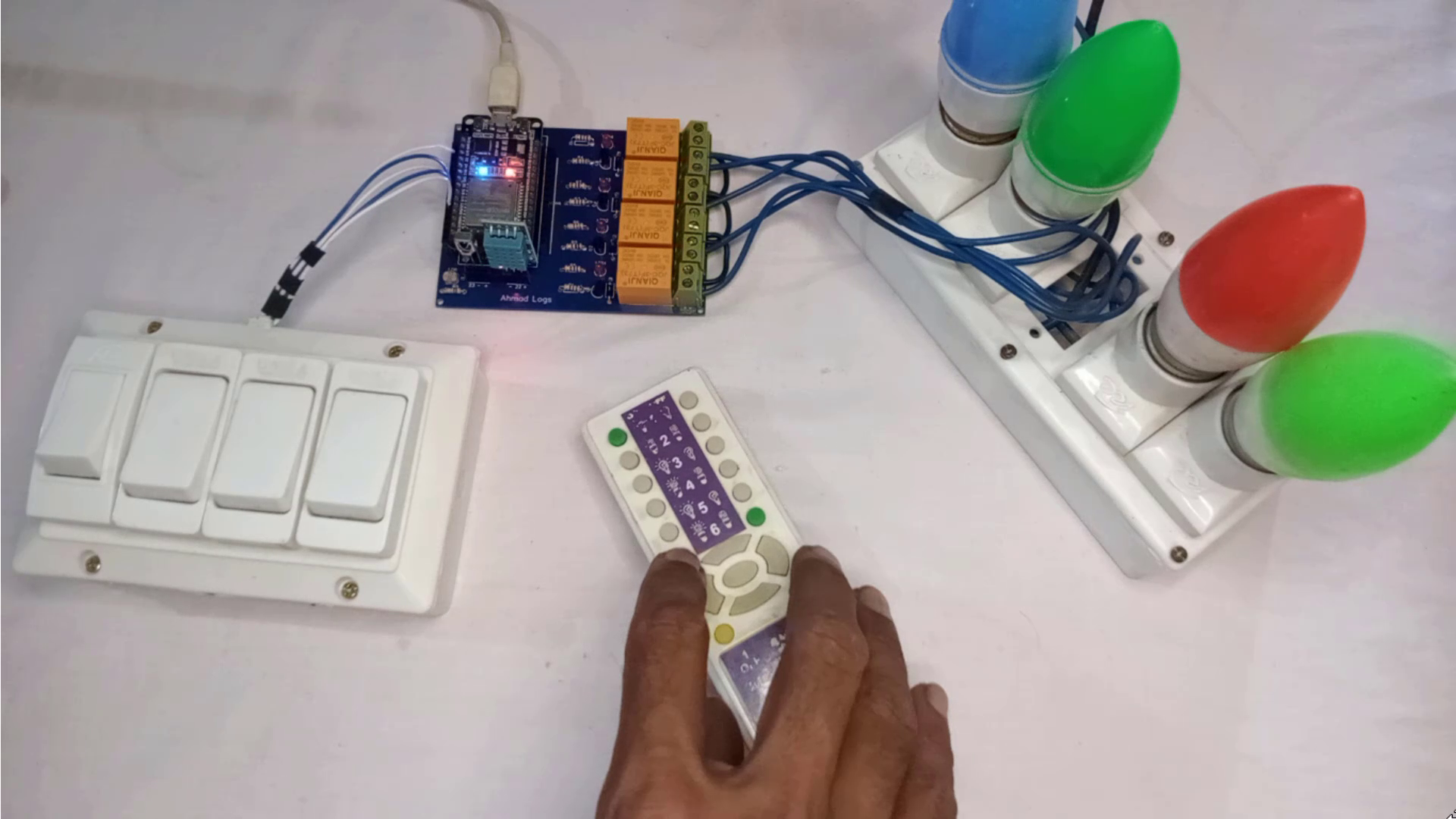 ESP32 Home Automation Project Using IR Remote Control and Blynk IoT ...