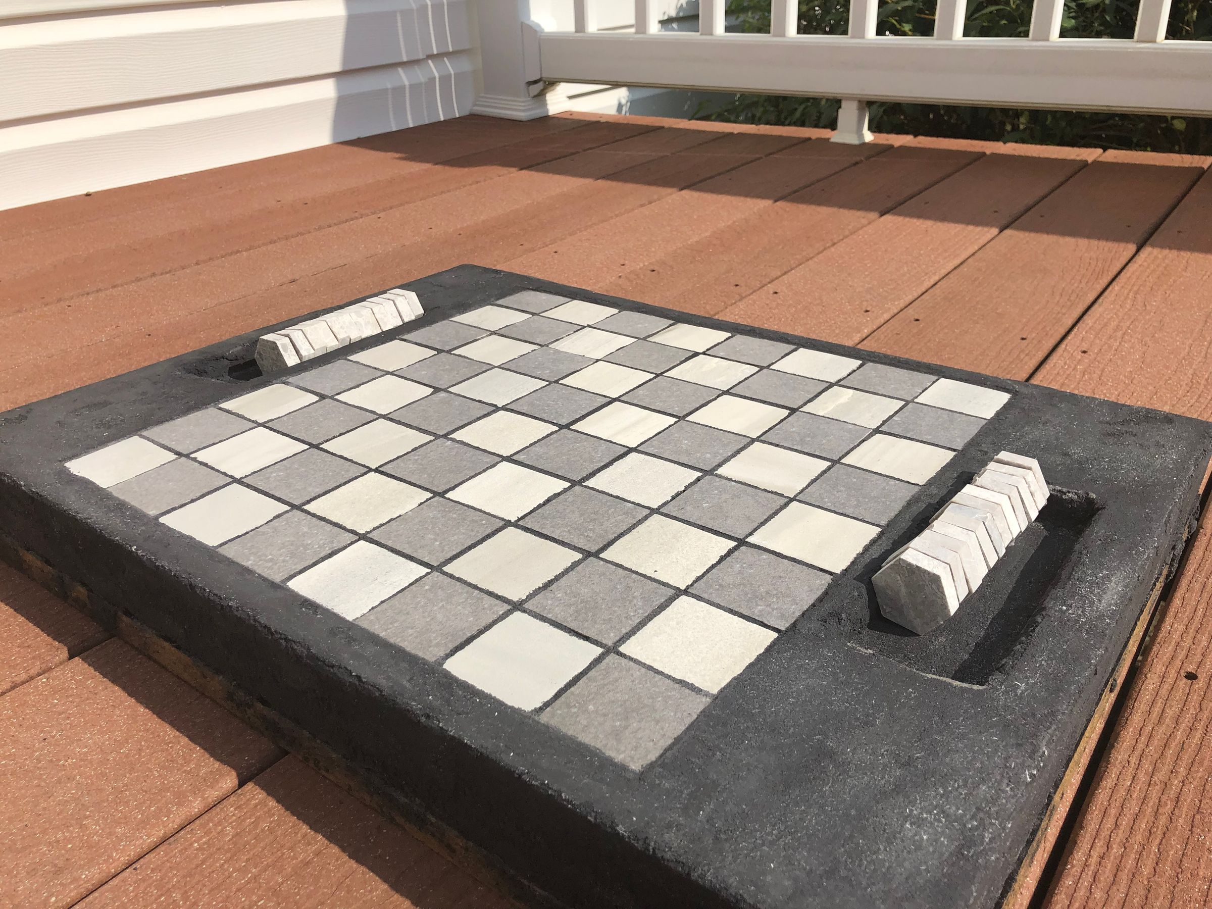 Concrete Checkerboard With Pieces : 11 Steps (with Pictures ...