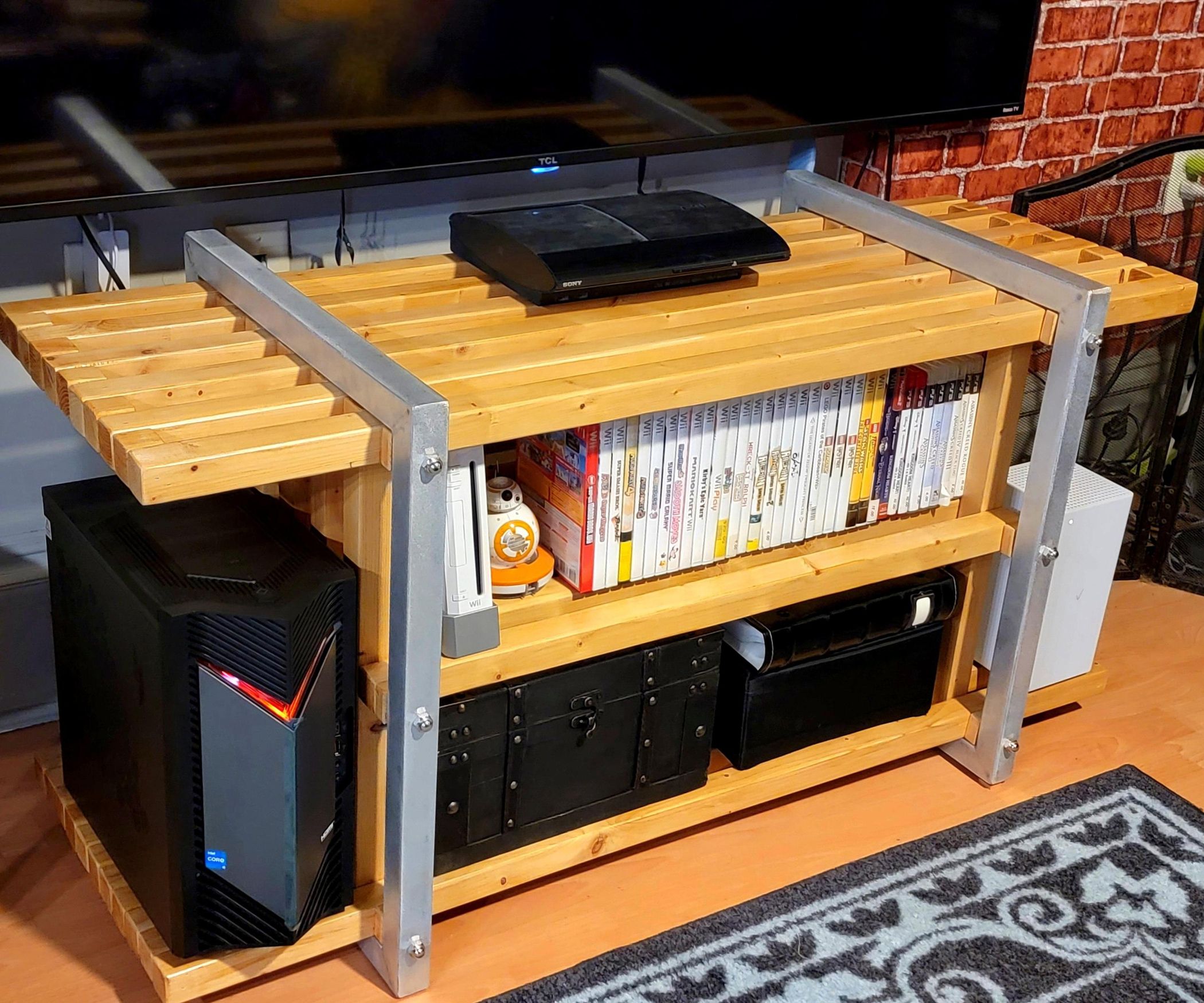 Industrial Style Entertainment Center : 12 Steps (with Pictures ...