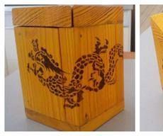 Chinese Dragon Pyrograved Wooden Coin Box : 6 Steps (with Pictures ...