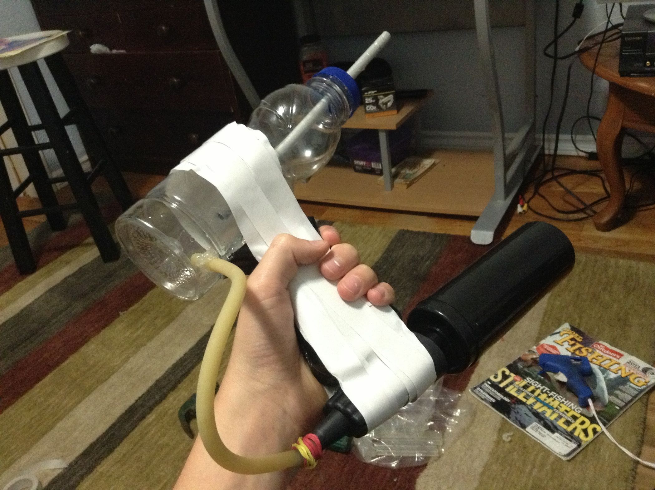 How to Make a Pump Action Airsoft/ Bb Machine Gun., Super Easy!! : 9 ...