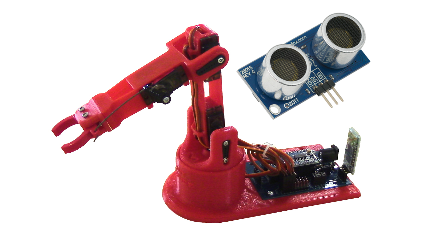 Control Arduino Robot Arm With Ultrasonic Sensor : 4 Steps - Instructables Control Arduino Robot Arm With Ultrasonic Sensor : 4 Steps - Instructables