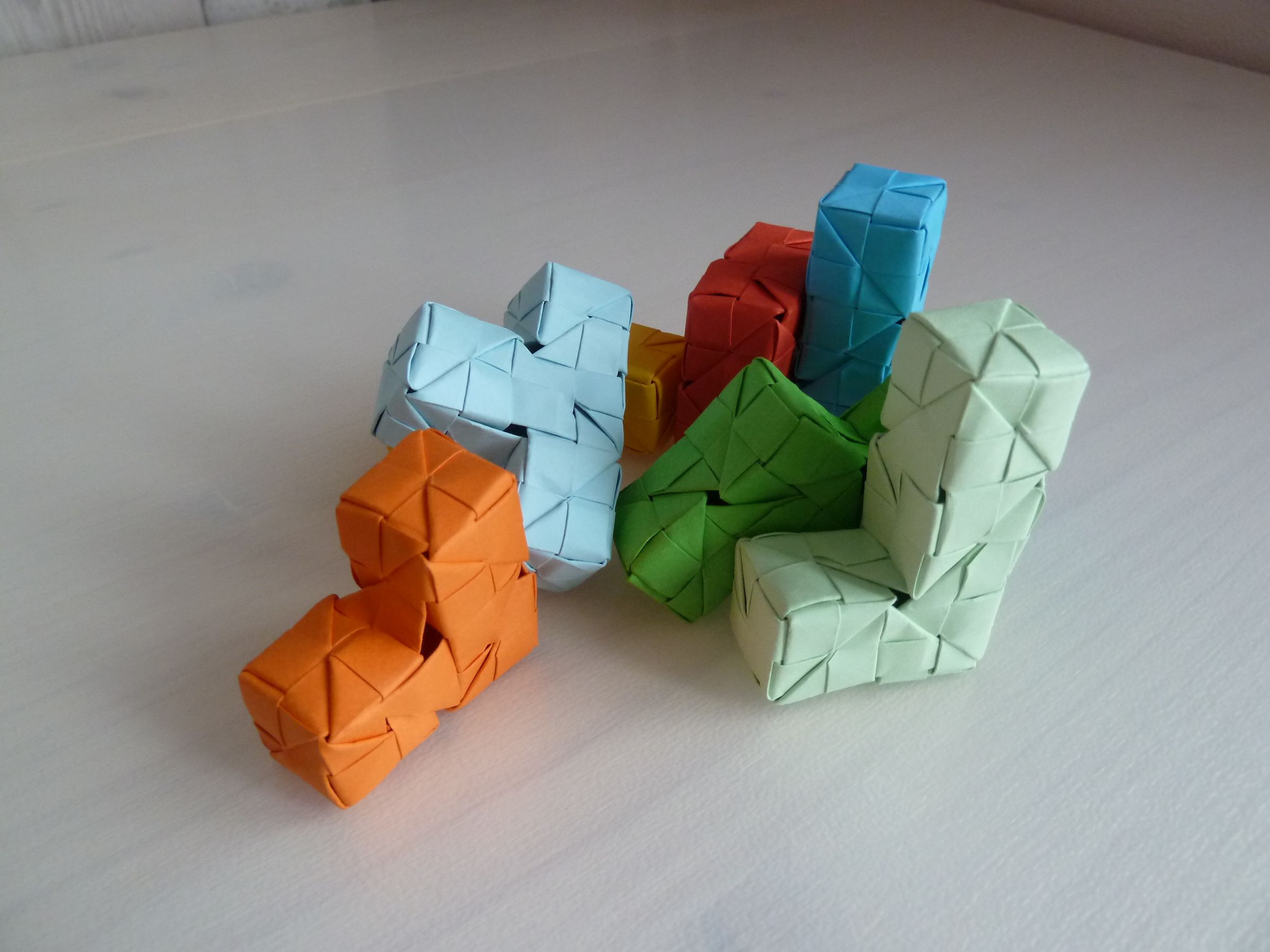 Origami Tetris Cube : 12 Steps (with Pictures) - Instructables