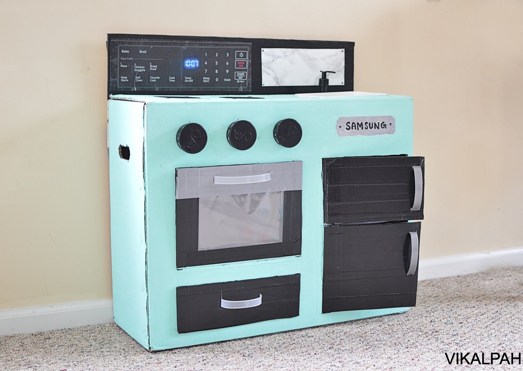 Cardboard Diy Play Stove