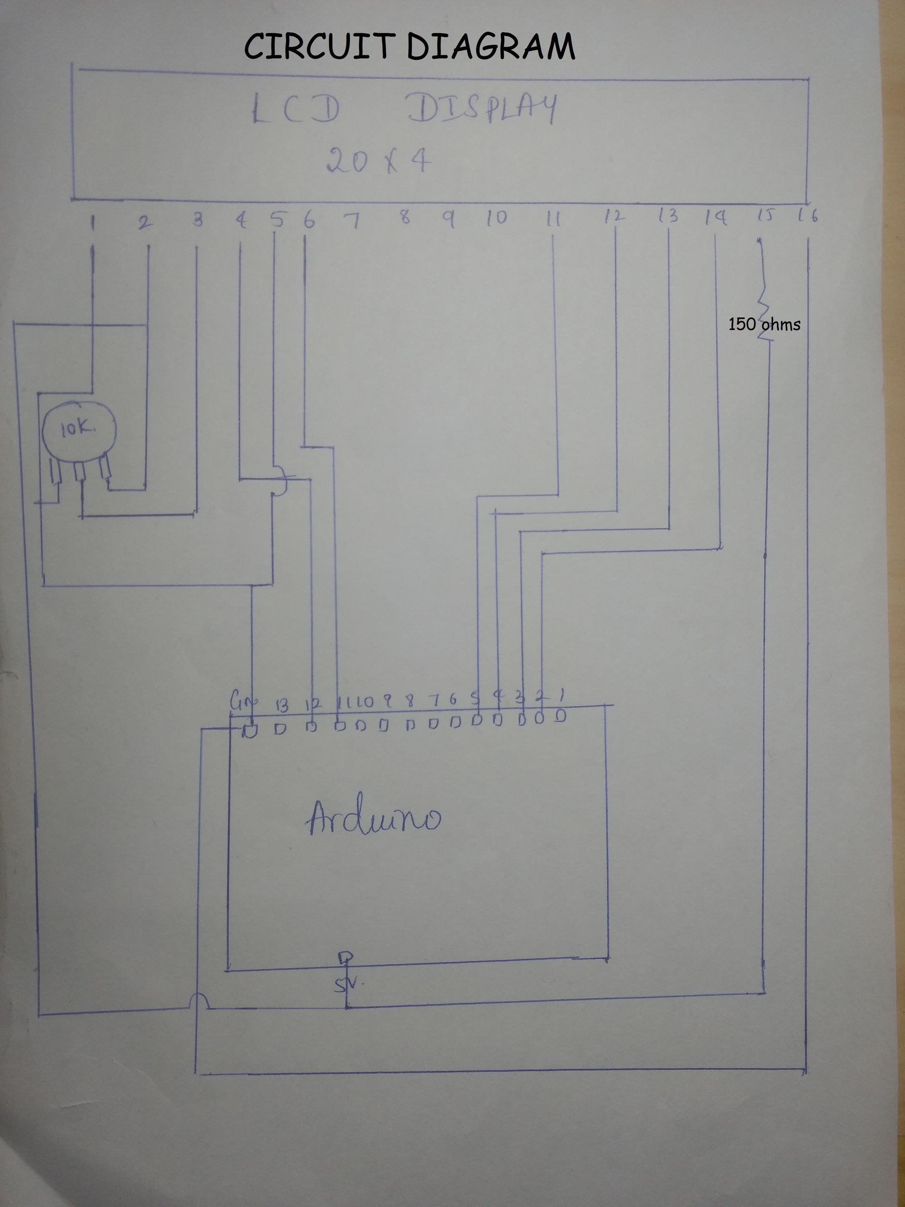 LCD DISPLAY INTERFACE WITH ARDUINO : 4 Steps (with Pictures ...