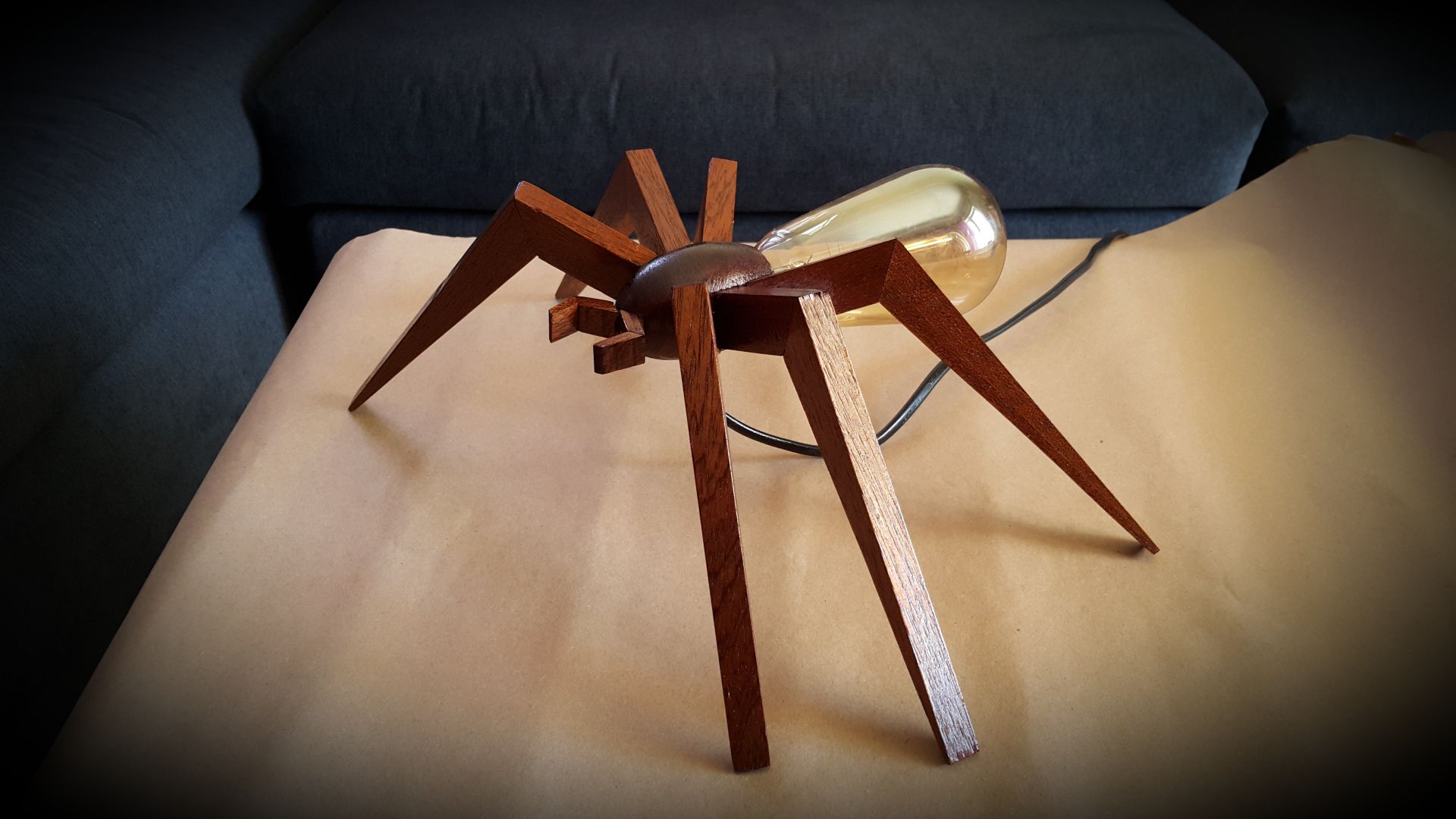 Spider Shaped Lamp : 11 Steps (with Pictures) - Instructables