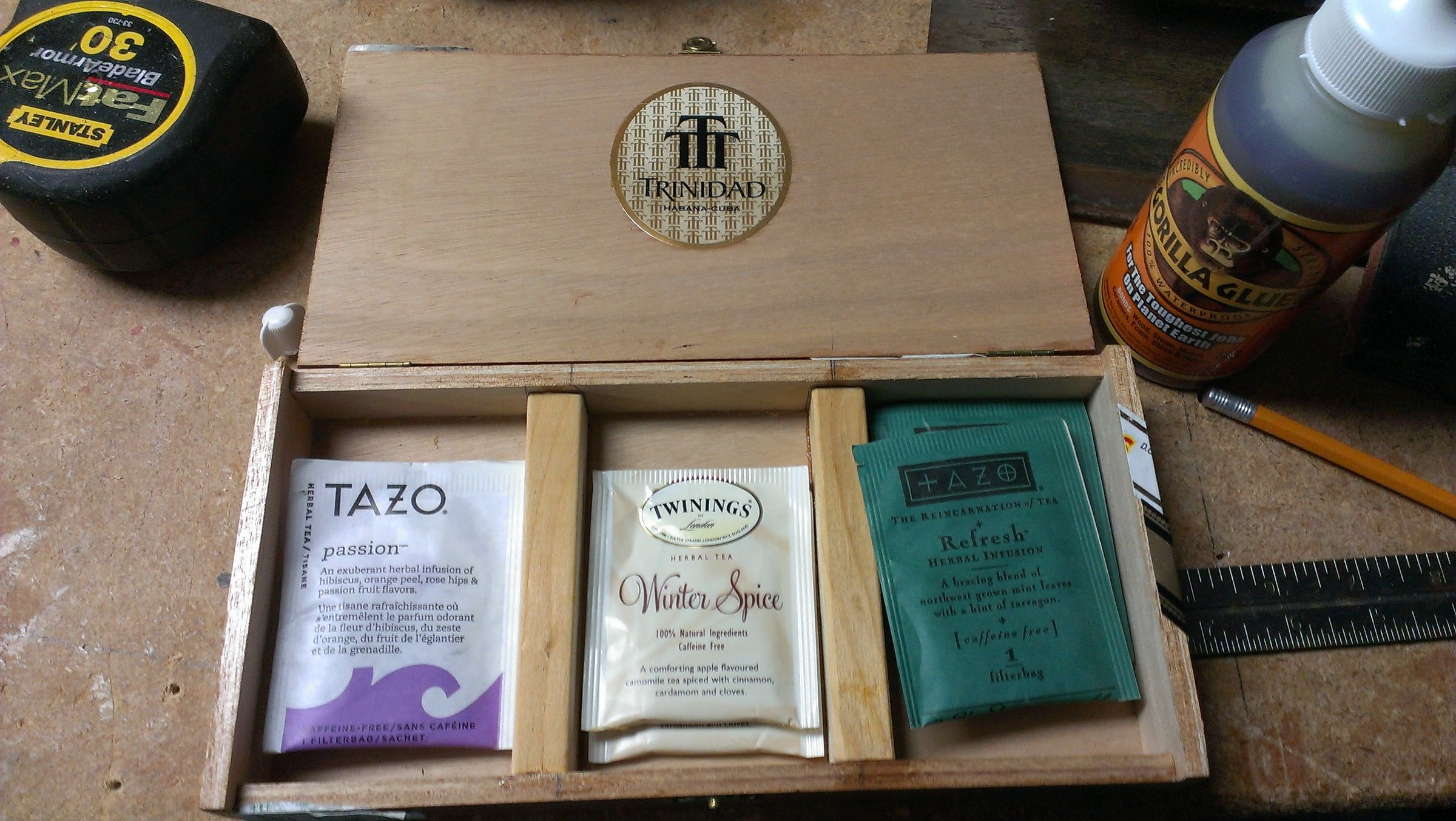 Upcycled Tea Bag Organizer : 4 Steps - Instructables