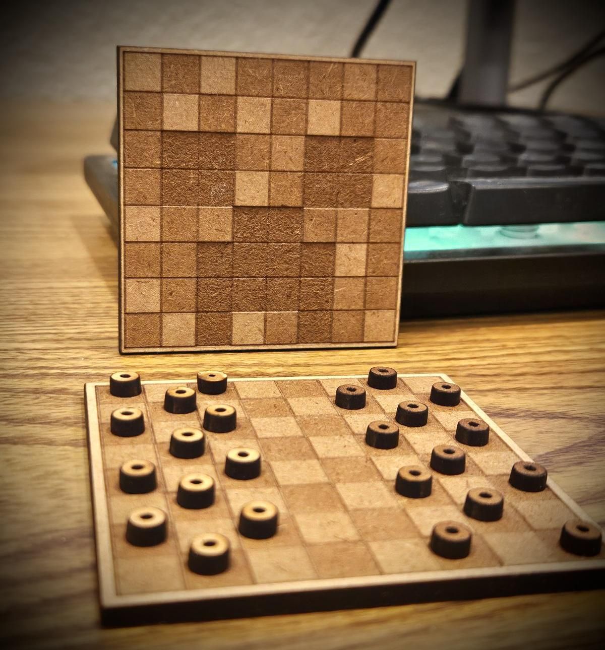 Customizable Mini Checkers Set - Laser Cut : 10 Steps - Instructables